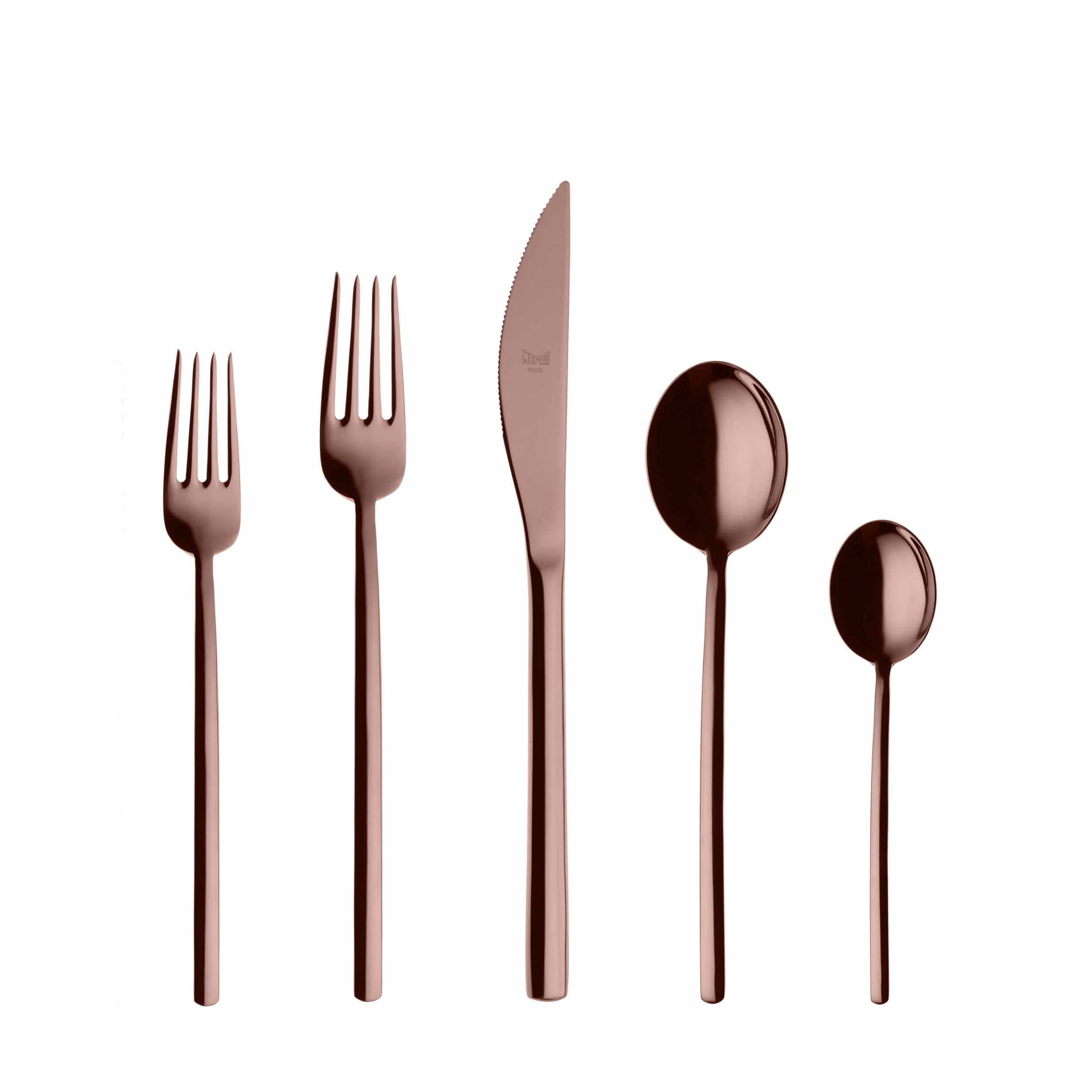 Due BRONZO 5-Piece Flatware Set - Walmart.com