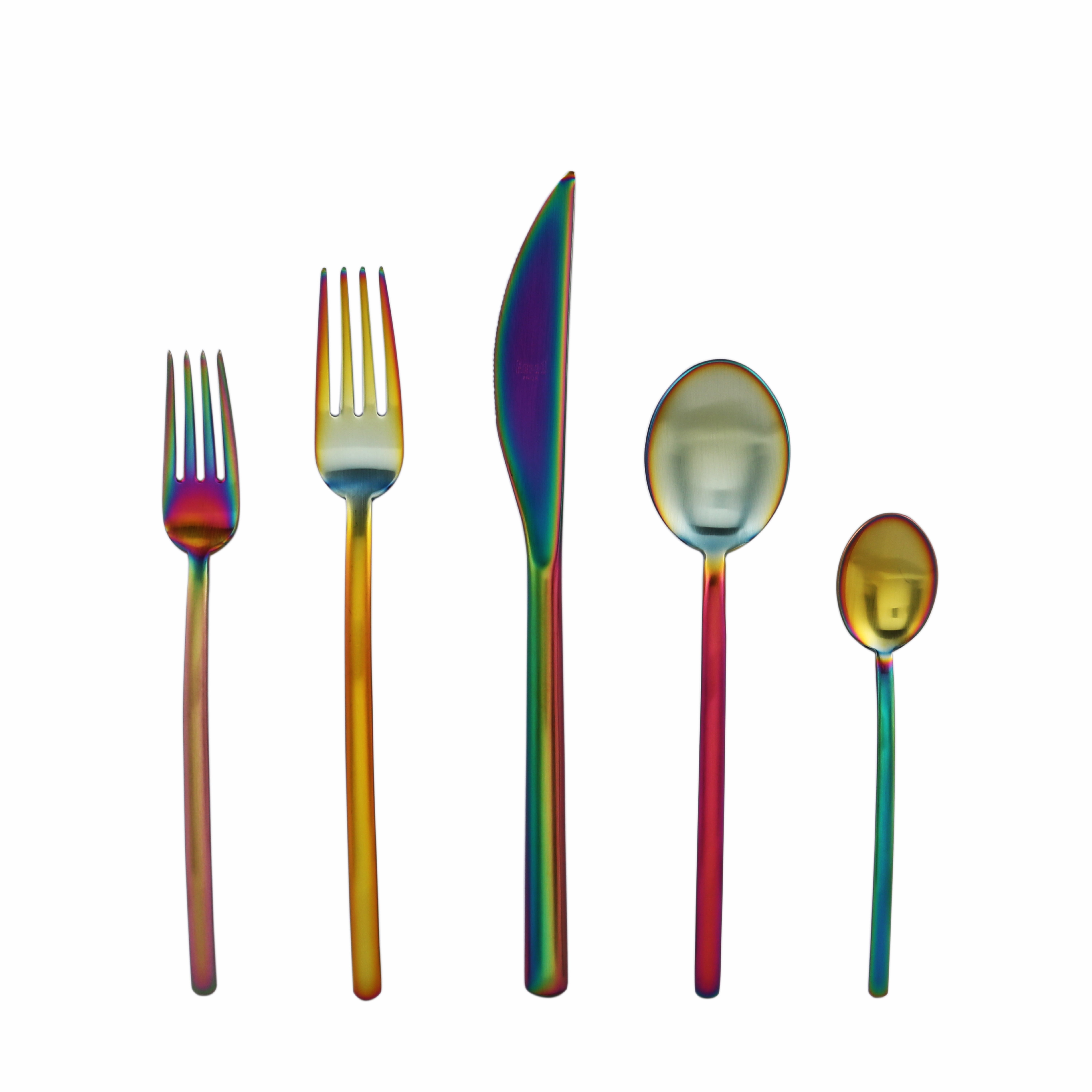 Due Ice Rainbow Flatware Set - 5 Pcs. - Walmart.com