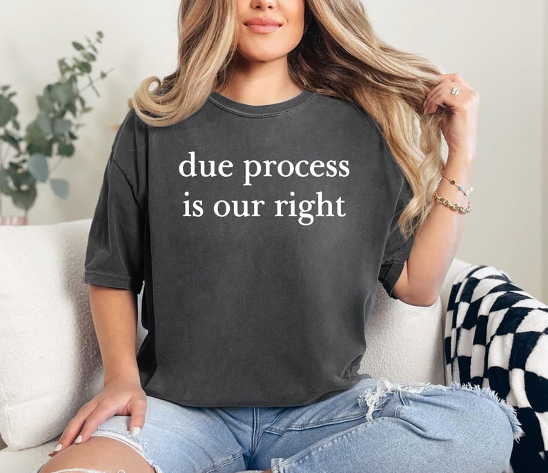Due Process Is Our Right Shirt, Anti-Authoritarian, Social Justice ...