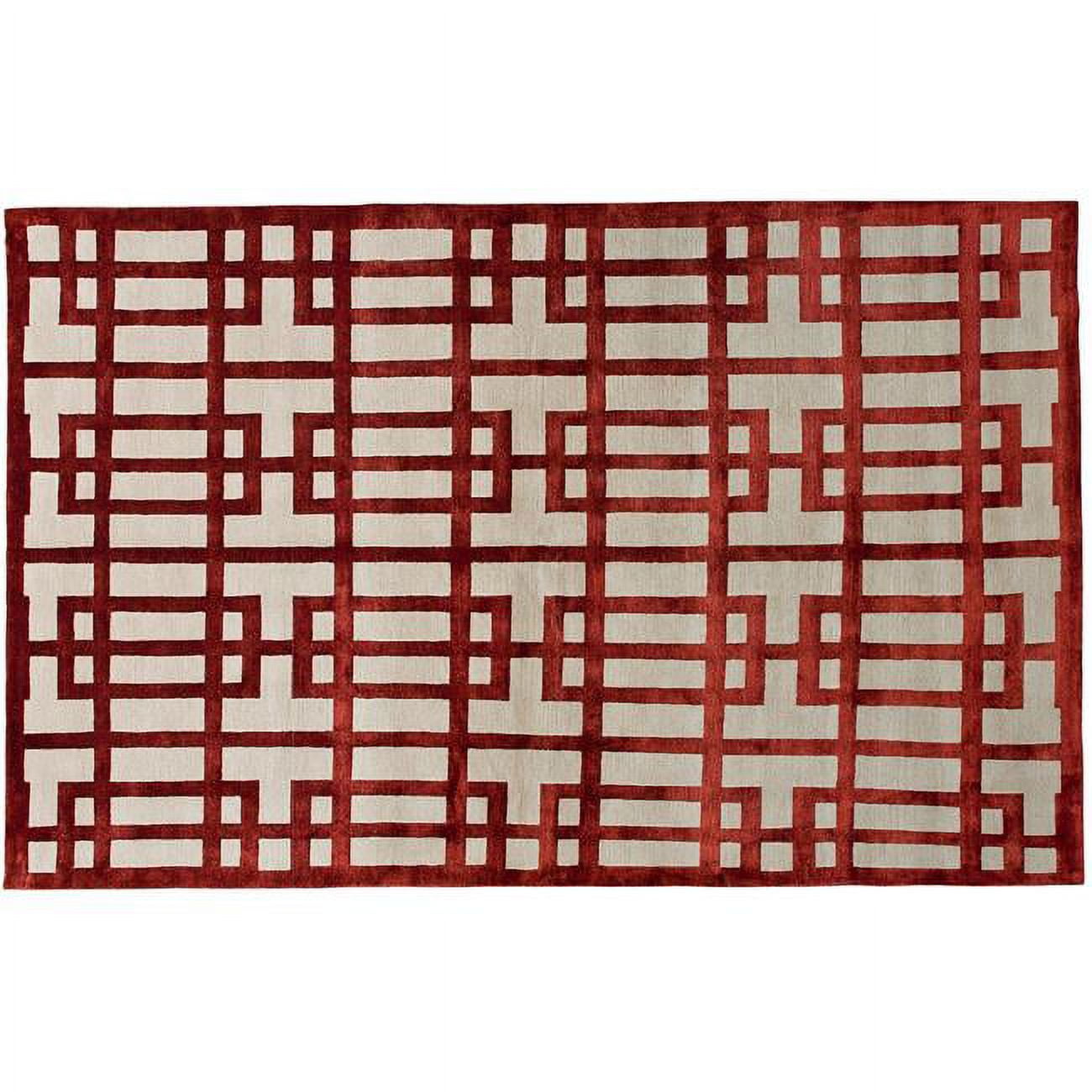 Due Process Stable Trading Adaptations Gated Lattice Garnet Area Rug, 8 ...