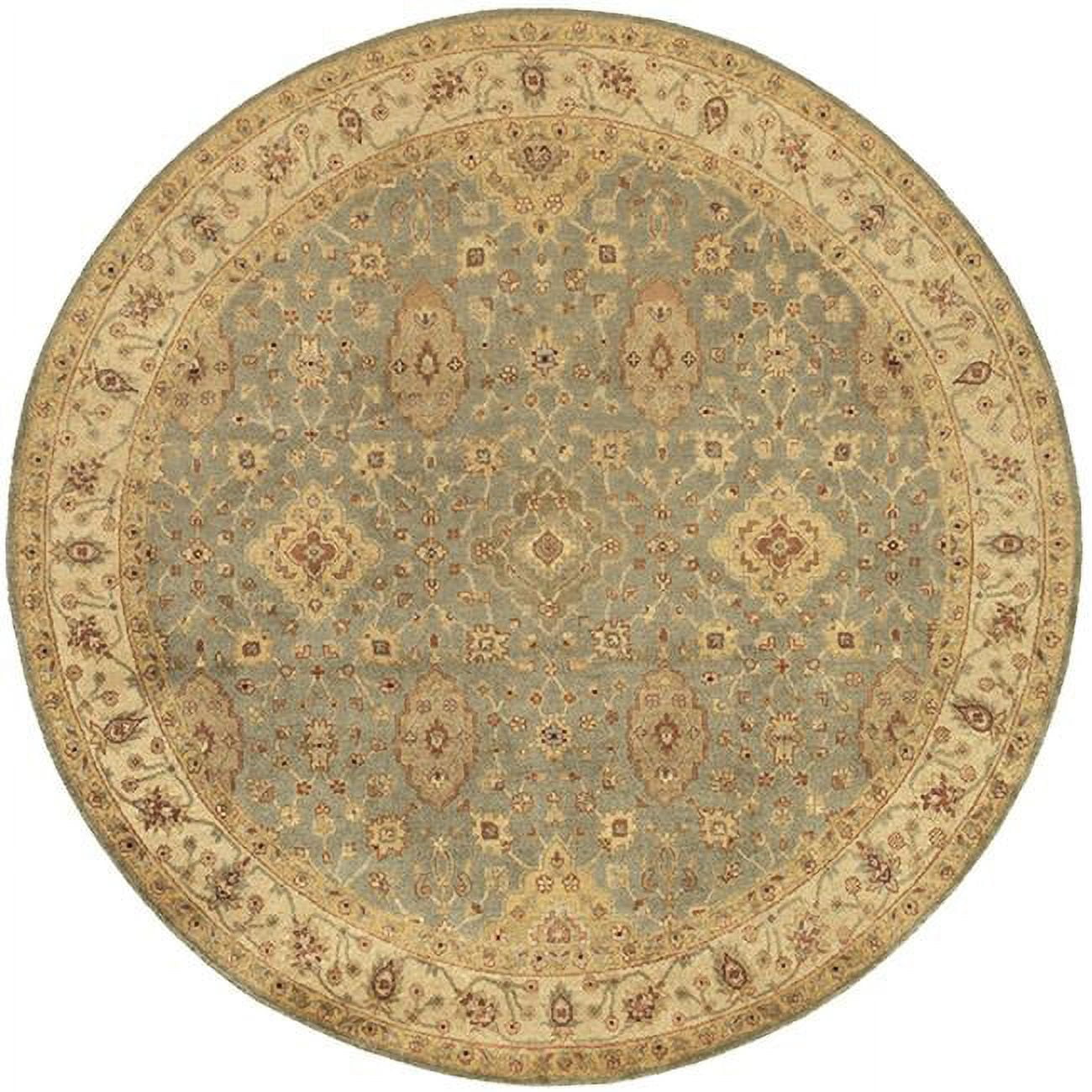 Due Process Stable Trading Mirzapur Vase Aqua & Beige Round Area Rug ...