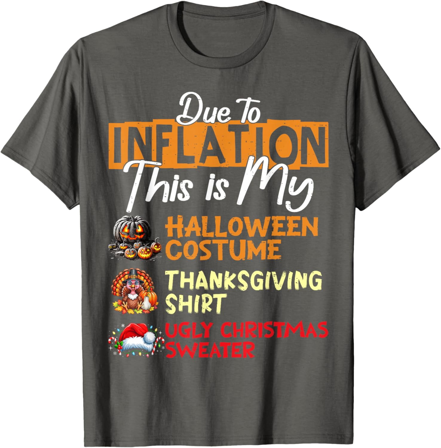 Due to Inflation This is My Funny Halloween Costume T-Shirt,Full Sizes ...