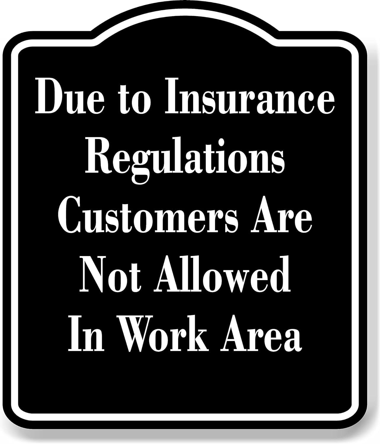 Due to Insurance Regulations Customers Not Allowed BLACK Aluminum ...