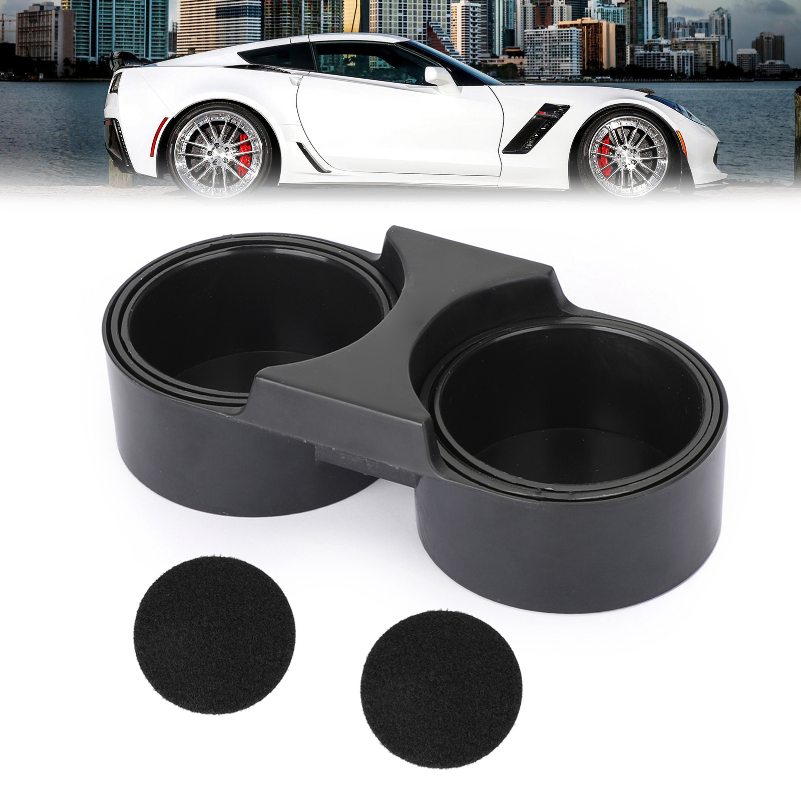 Duel Extendable And Retractable Cup Holder For Chevrolet C7 Corvette ...
