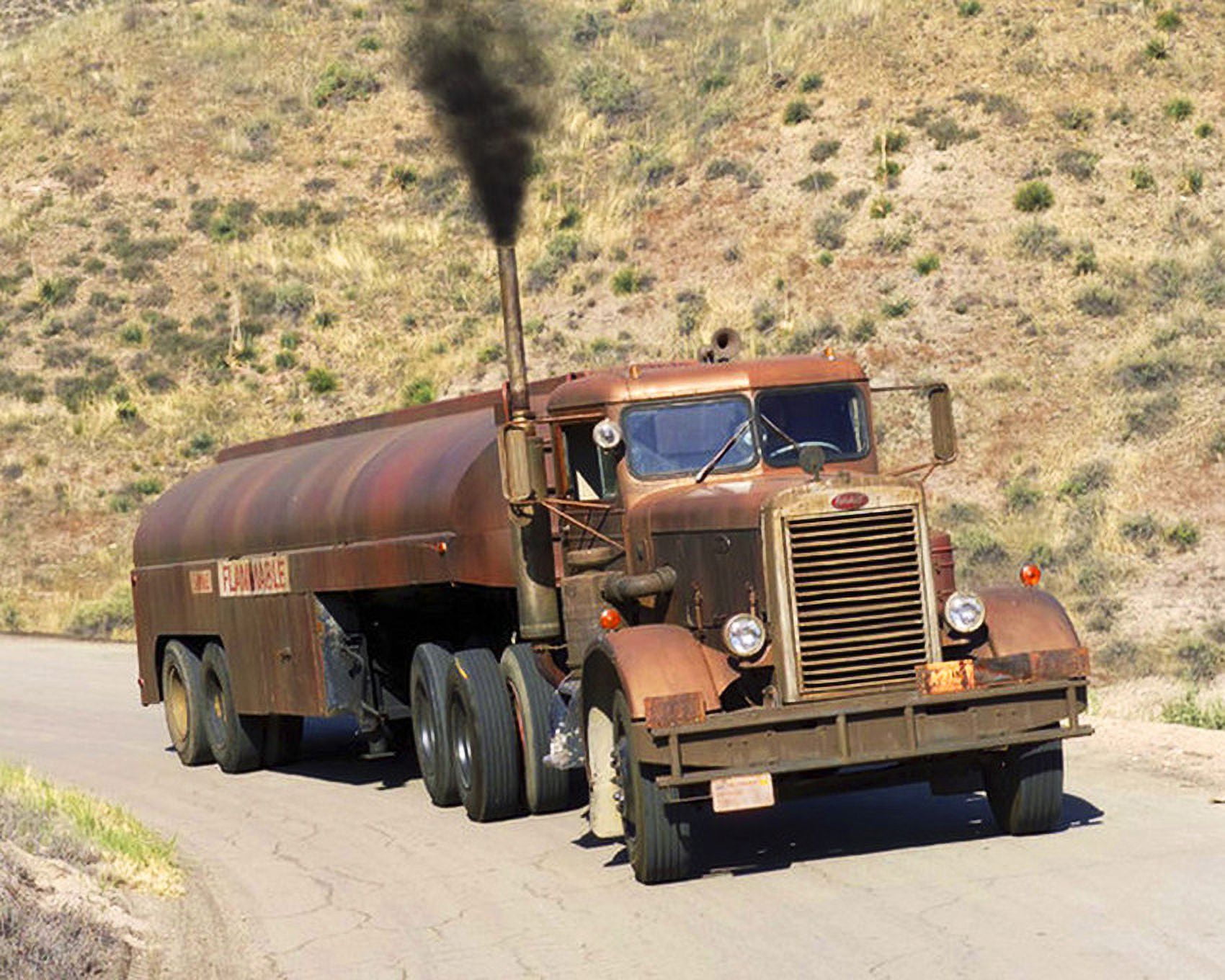 Duel Menacing Truck On Country Road Spielberg Classic 24X36 Classic ...