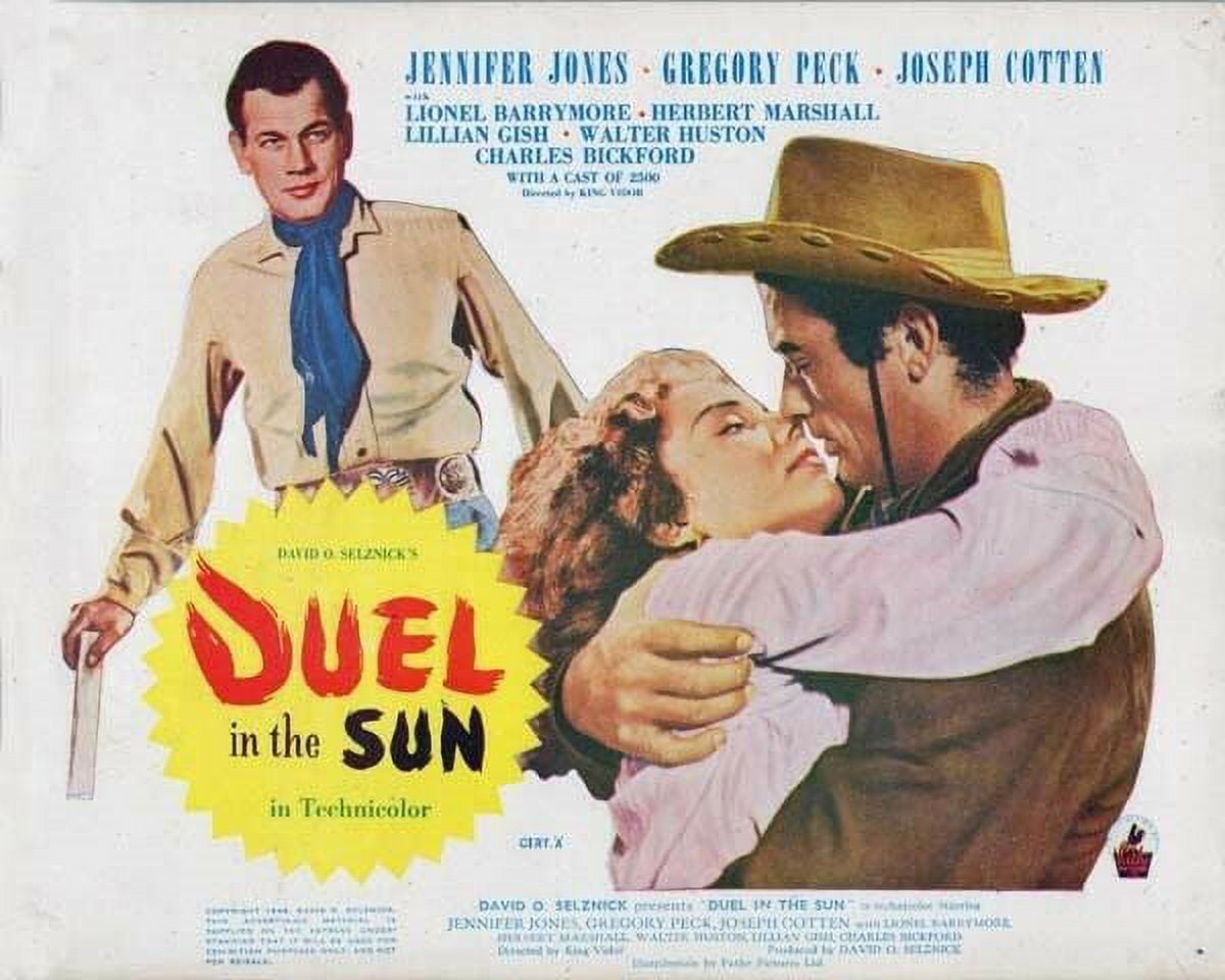 Duel in The Sun Gregory Peck Jennifer Jones Joseph Cotten 8x10 title photo - Walmart.com