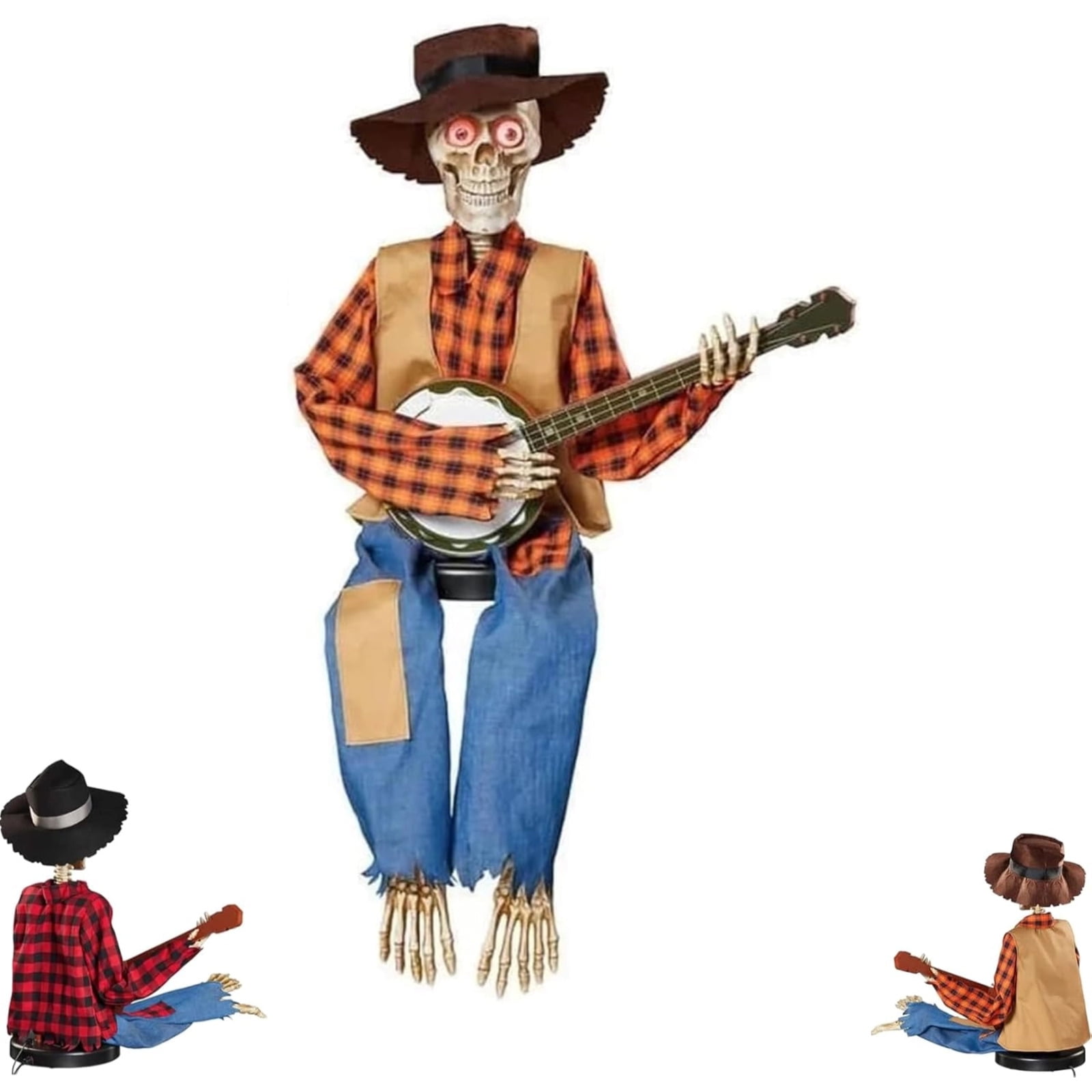Dueling Banjo Skeletons, Funny Animated Dueling Banjo Halloween ...