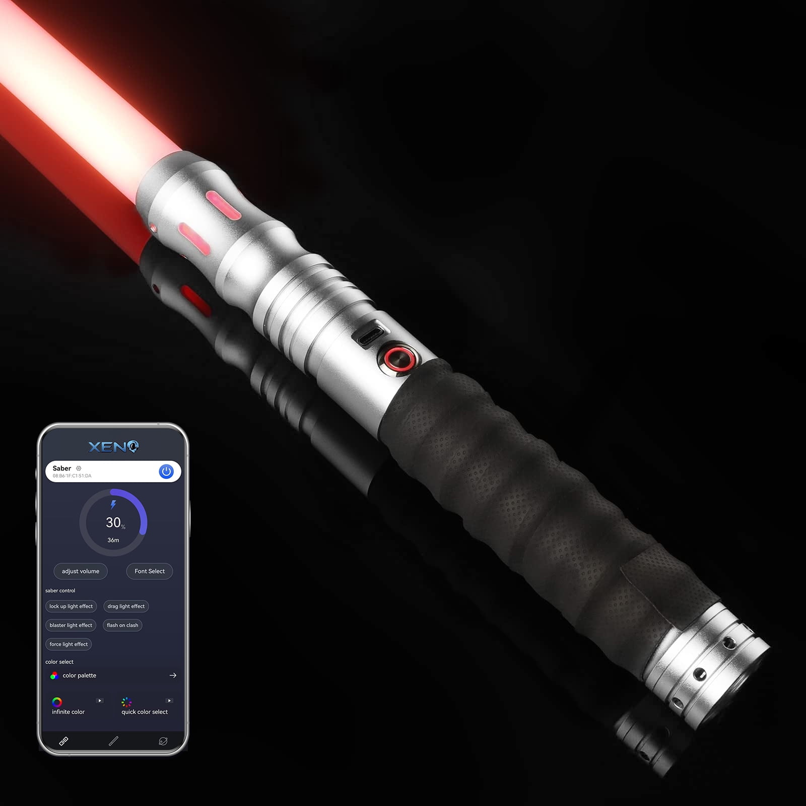 Dueling Light Sabers Smooth Swing Light Saber with Motion Control - RGB ...