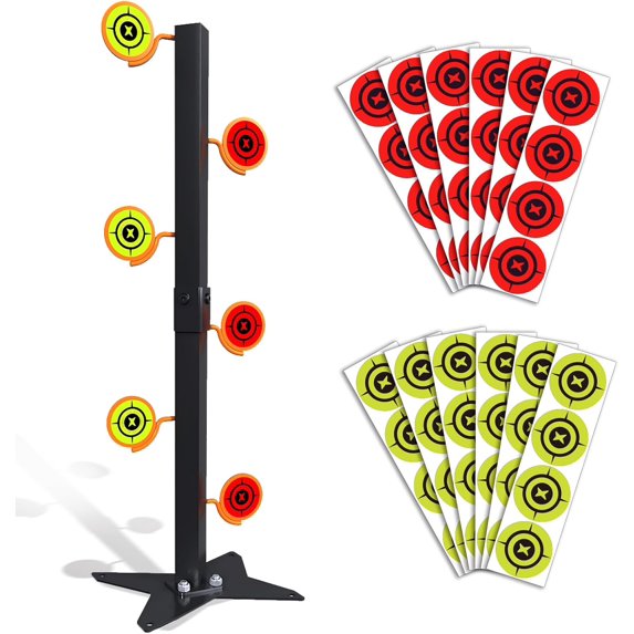 Dueling Tree Airgun Target Kit with 6 Steel Targets, Metal Shooting ...