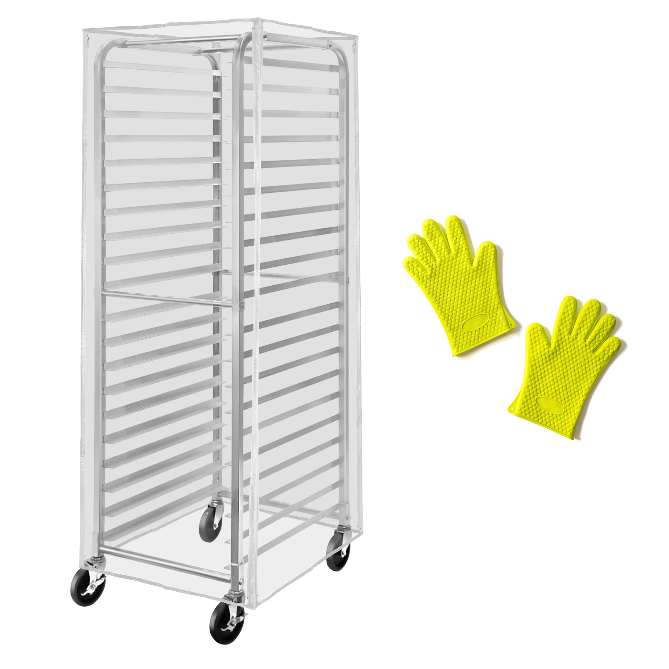 Duelling Dolls 20 Tier Bun Pan Rack Cover, Heavy Duty Clear PVC, Tear ...