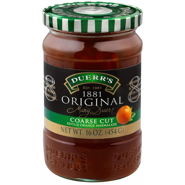 Duerr's Preserves, Orange 1881 Coarse Cut Marmalade, 16oz (454g ...