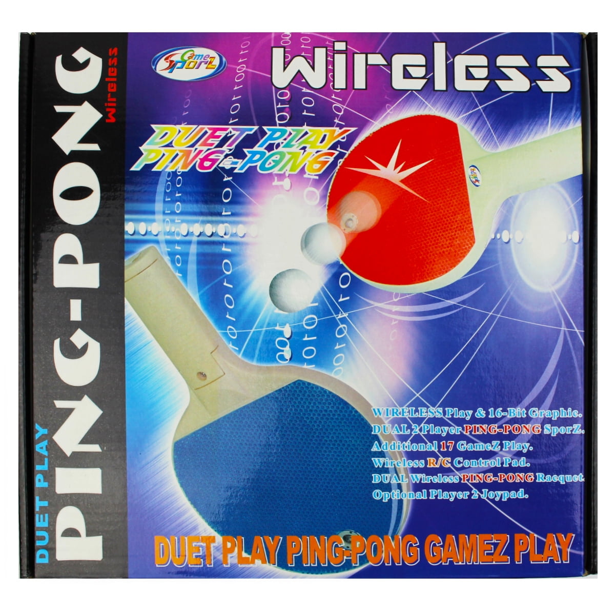 Duet Play Ping Pong by Game Sportz Wireless Video Game System Arcade ...