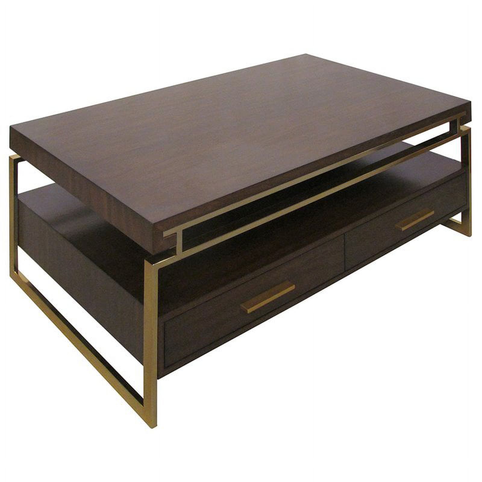 Duette Coffee Table Rich Nut Brown - Walmart.com