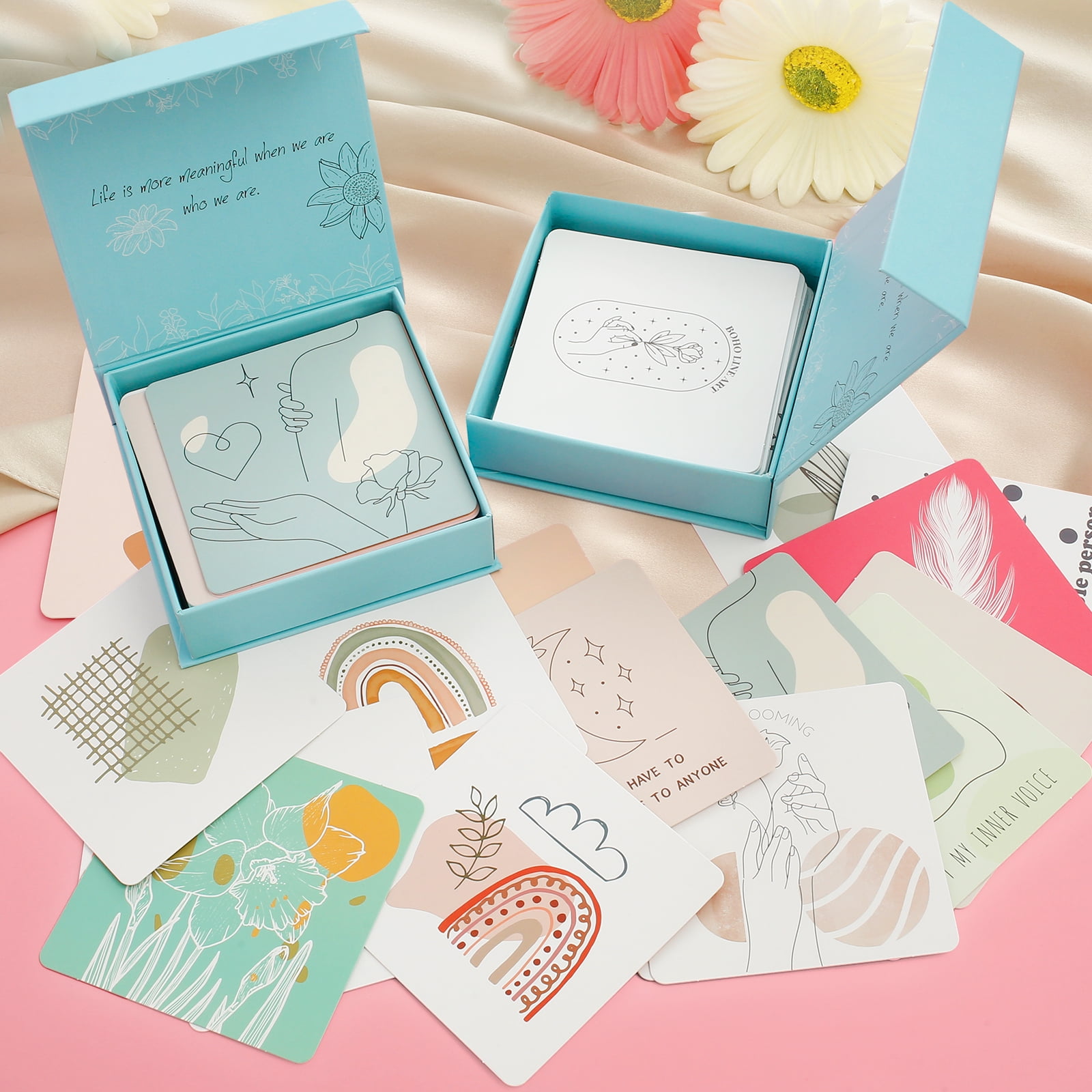 Duety 100Pcs Encourage Greeting Cards Inspirational Word Note Cards ...