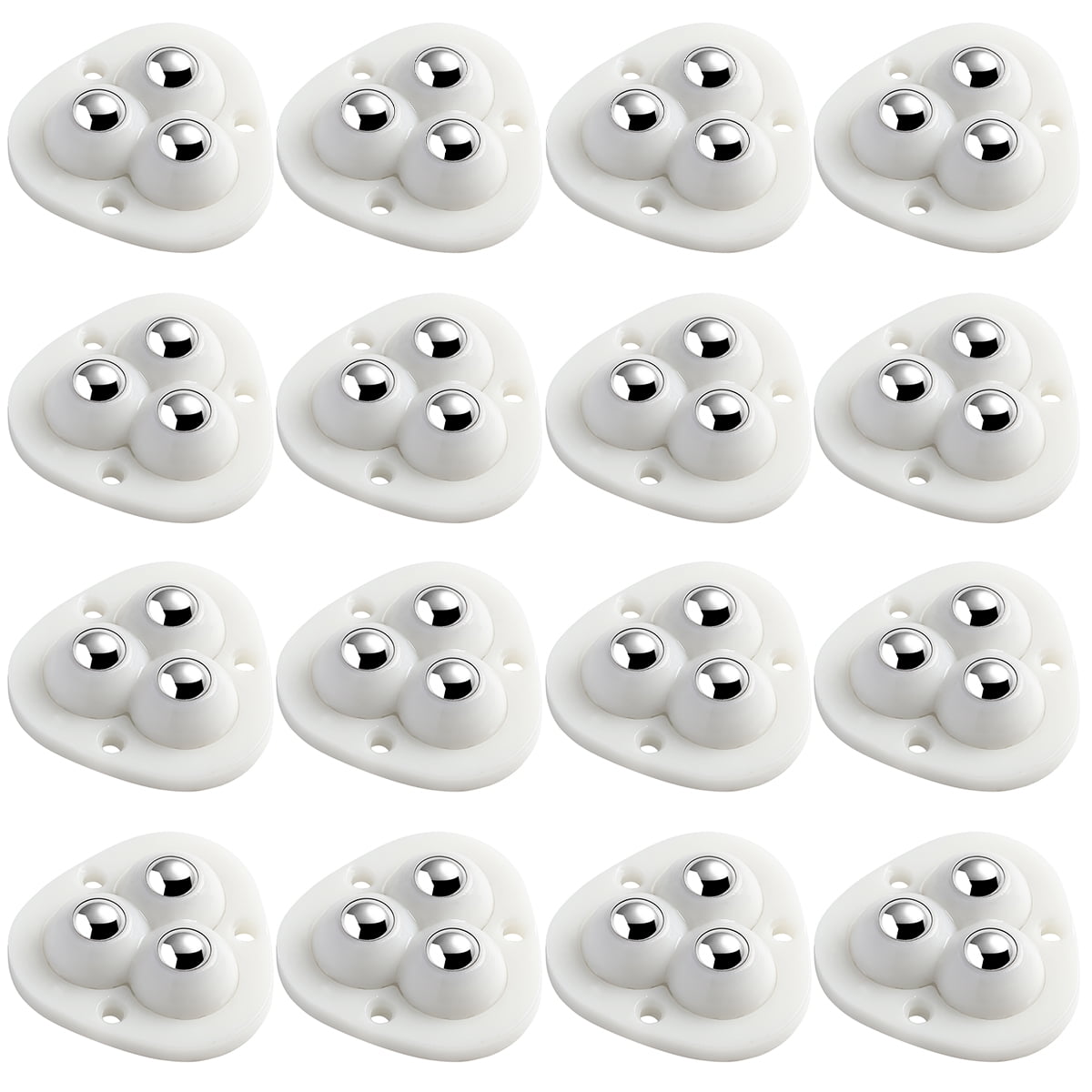 Duety 16 Pcs Mini Caster Wheels 360 Degree Quiet Small Swivel Wheels ...