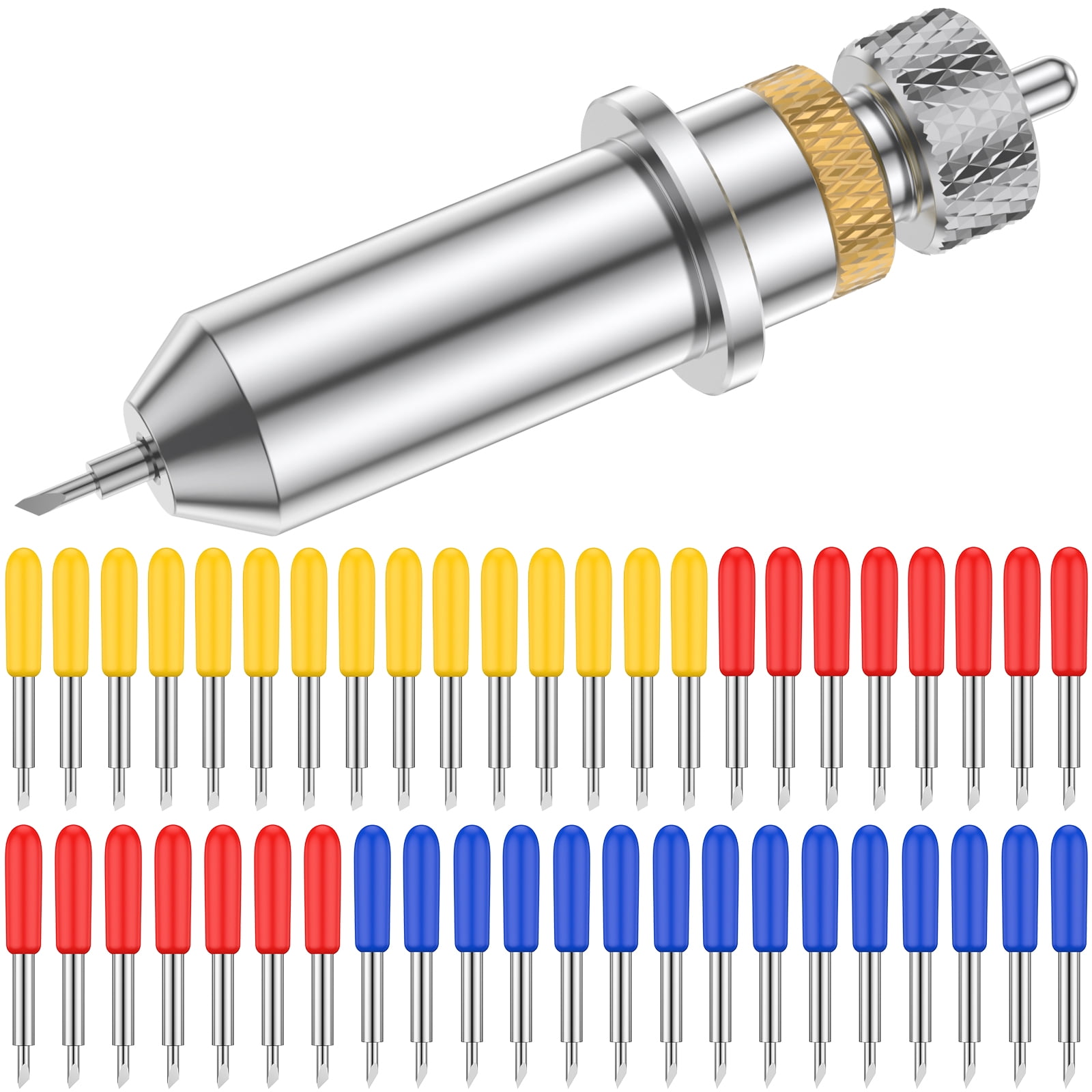 Duety 46Pcs Vinyl Cutter Blades 30° 45° 60° Carbide Plotter Cutting ...