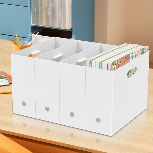 Duety 4Pcs Scrapbook Paper Holder Collapsible Scrapbook Paper Organizer ...