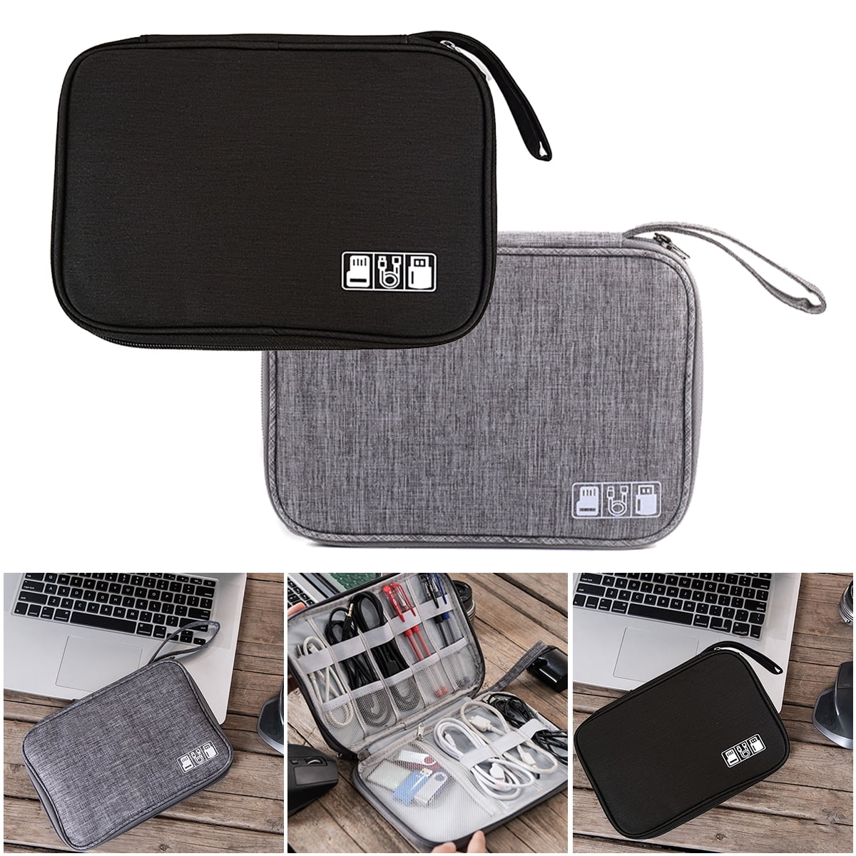 Duety Digital Storage Bag USB Data Cable Organizer Electronics ...