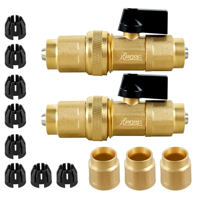 Duety Garden Retractable Hose End Adapter 3/4 GHT Heavy Duty Brass ...