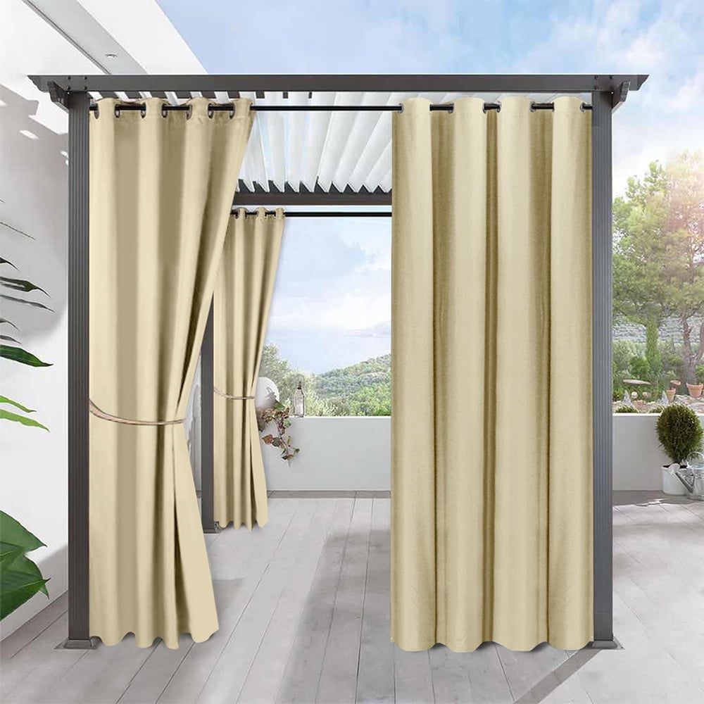 Duety Outdoor Curtains Waterproof Patio Curtains UV Protection Gazebo ...