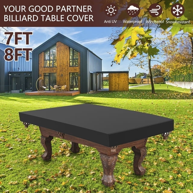 Hvxrjkn Pool Table Cover Waterproof Billiard Table Cover 7FT /8FT ...