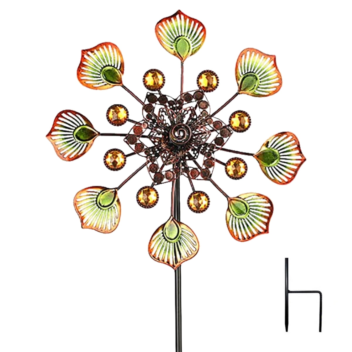 Duety Wind SpinnersOutdoor Metal Kinetic Wind Spinners With Stable ...