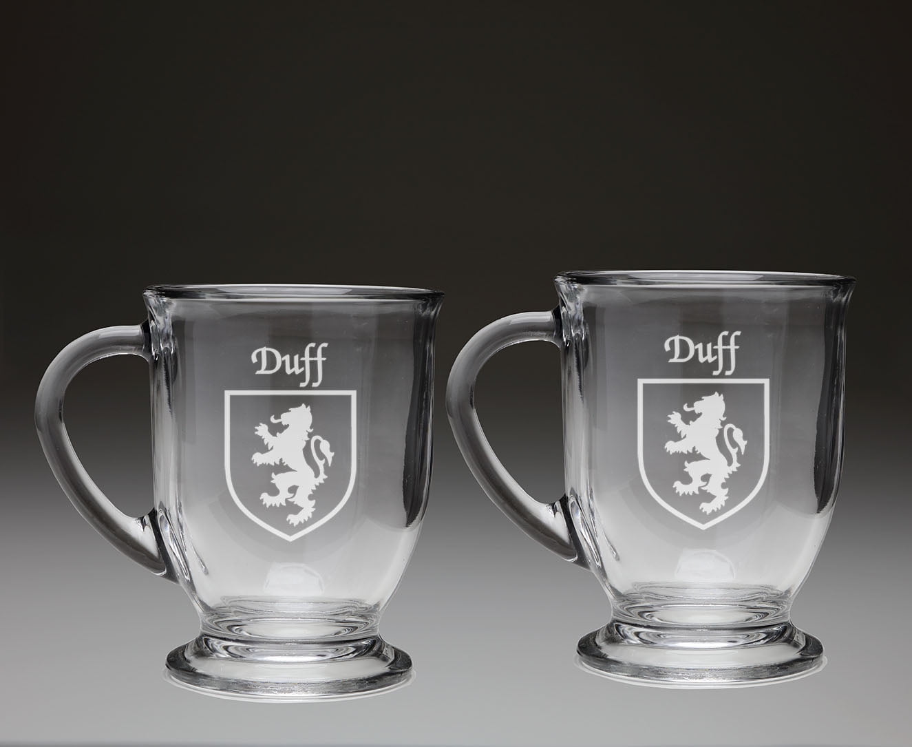 Duff Irish Coat of Arms Glass Coffee Mugs - Set of 2 - Walmart.com