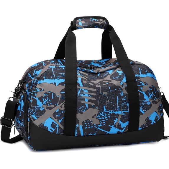Duffel Bag Gym Bag with Shoe Compartment Small Travel Overnight Bag ...