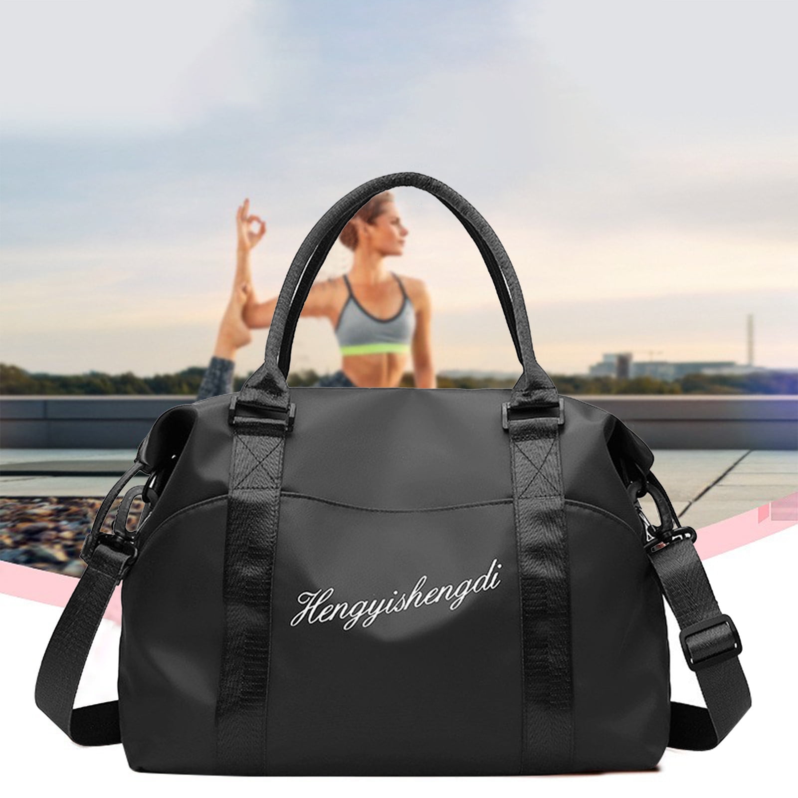 Duffel Bag, Sports Tote Gym Bag, Shoulder Weekenders Overnight Bag For ...