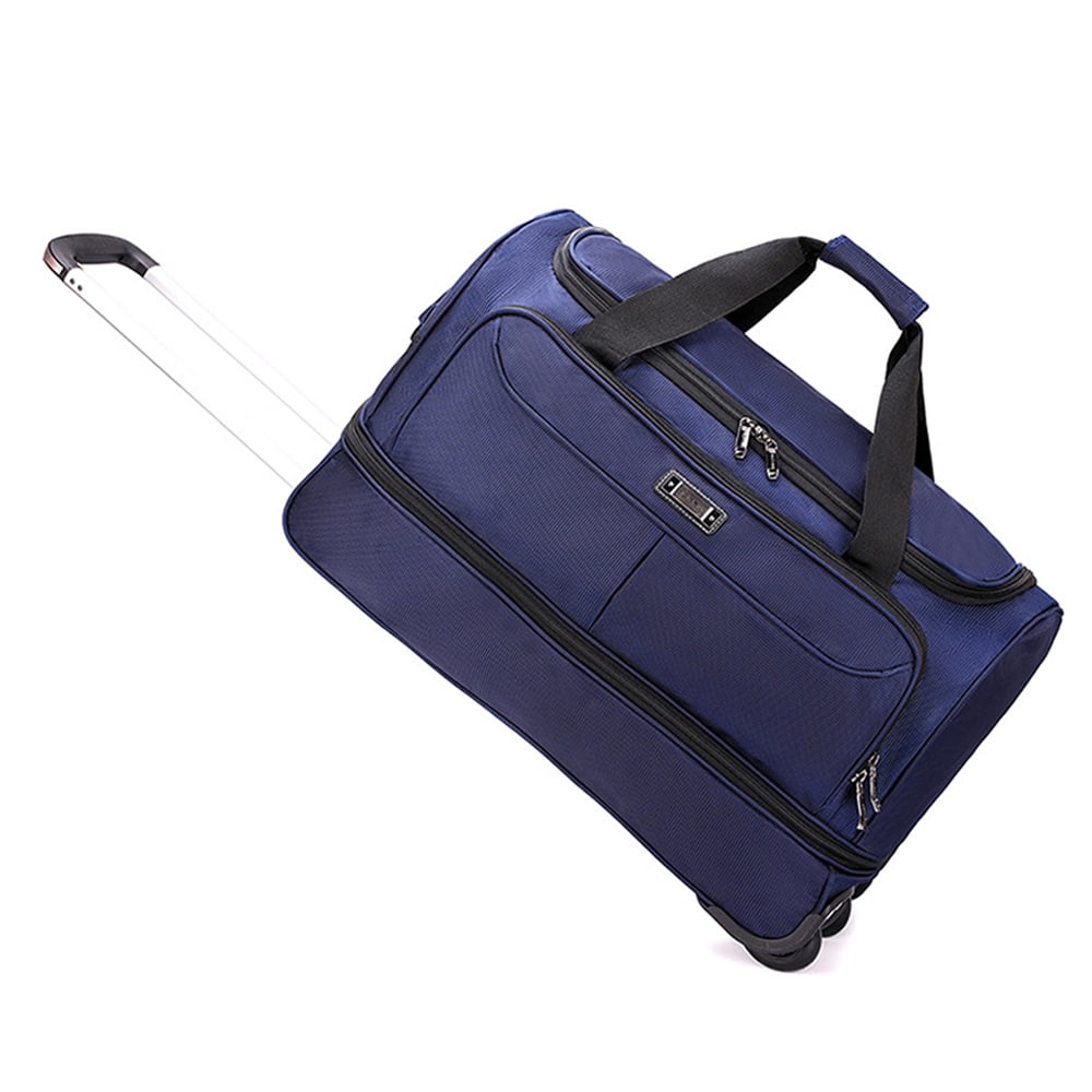 Duffel bag with pulley pull bar bag, anti luggage bag large capacity ...