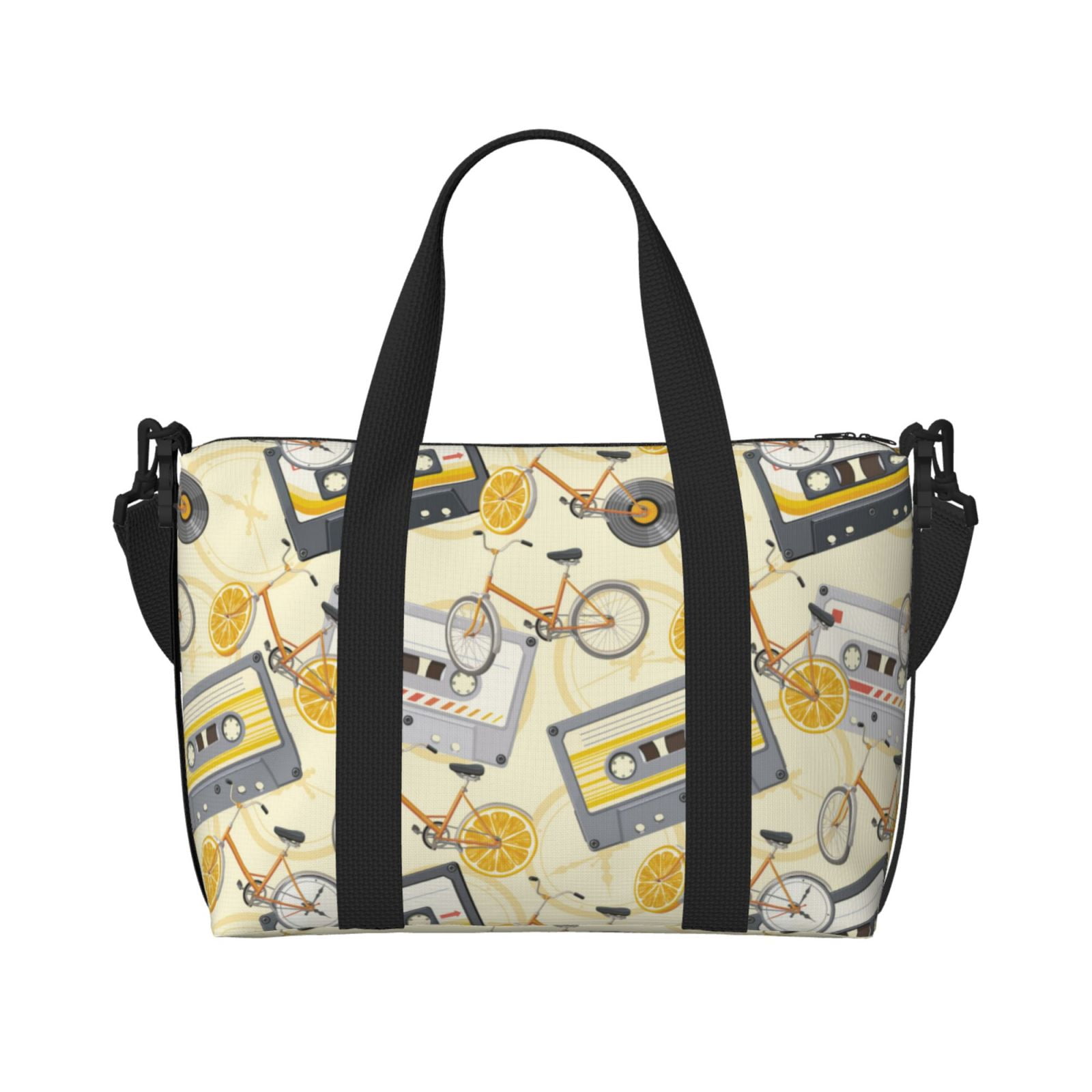 Duffle Bag for Travel Essentials - Bike tape lemon Duffel Bag Gym Bag ...