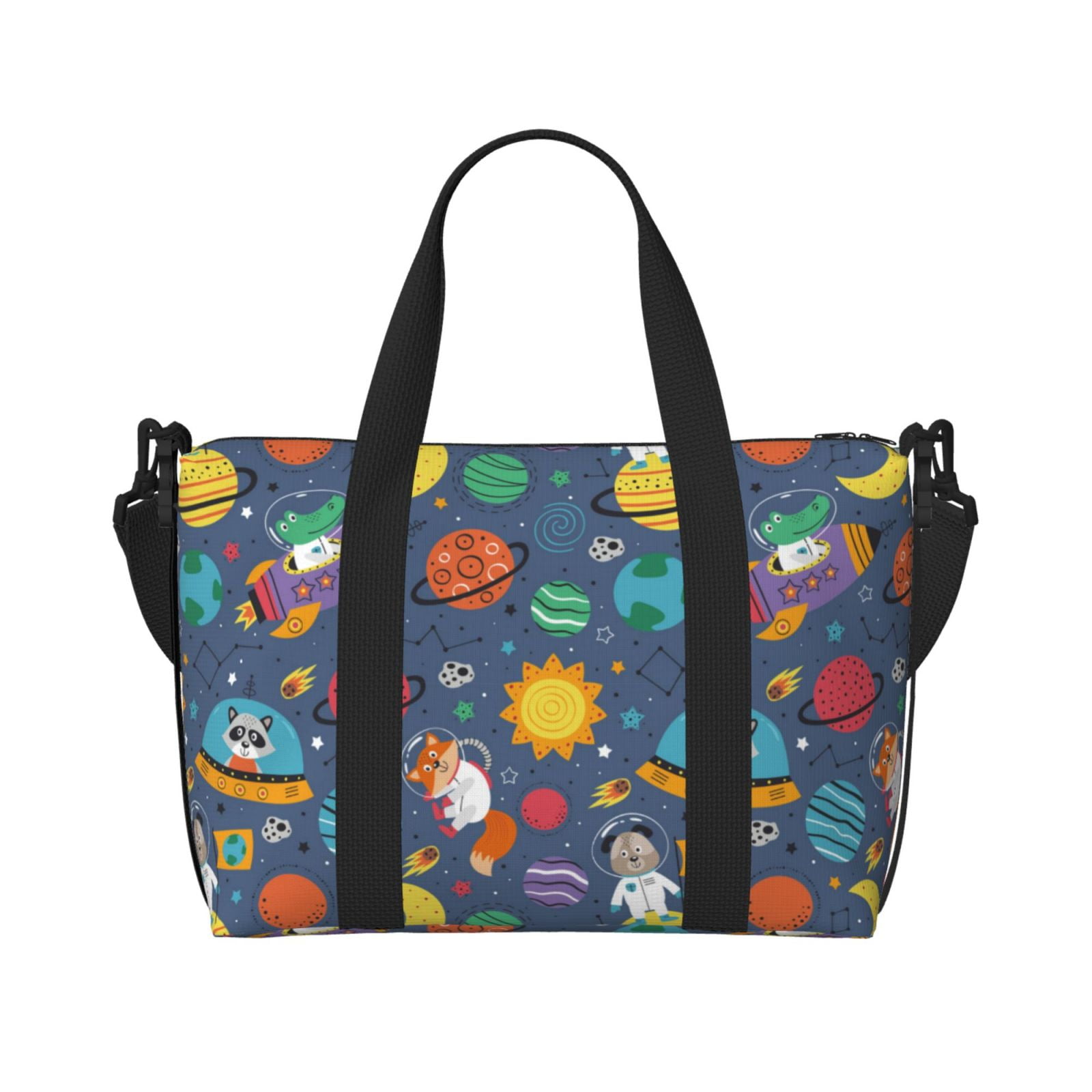 Duffle Bag for Travel Essentials - Cartoon space Duffel Bag Gym Bag ...