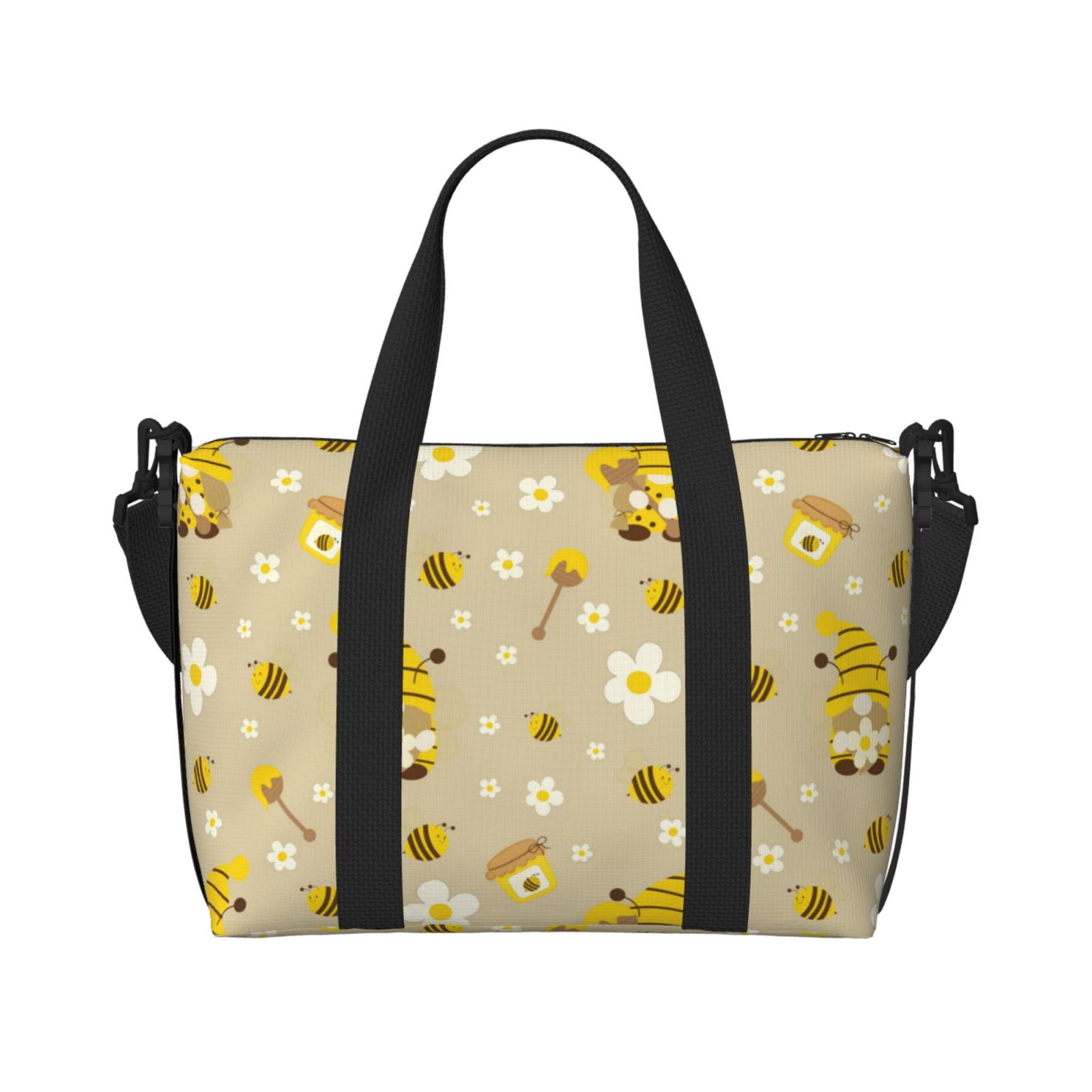 Duffle Bag for Travel Essentials - Cute Bee Gnomes Duffel Bag Gym Bag Overnight Weekender Bags ...