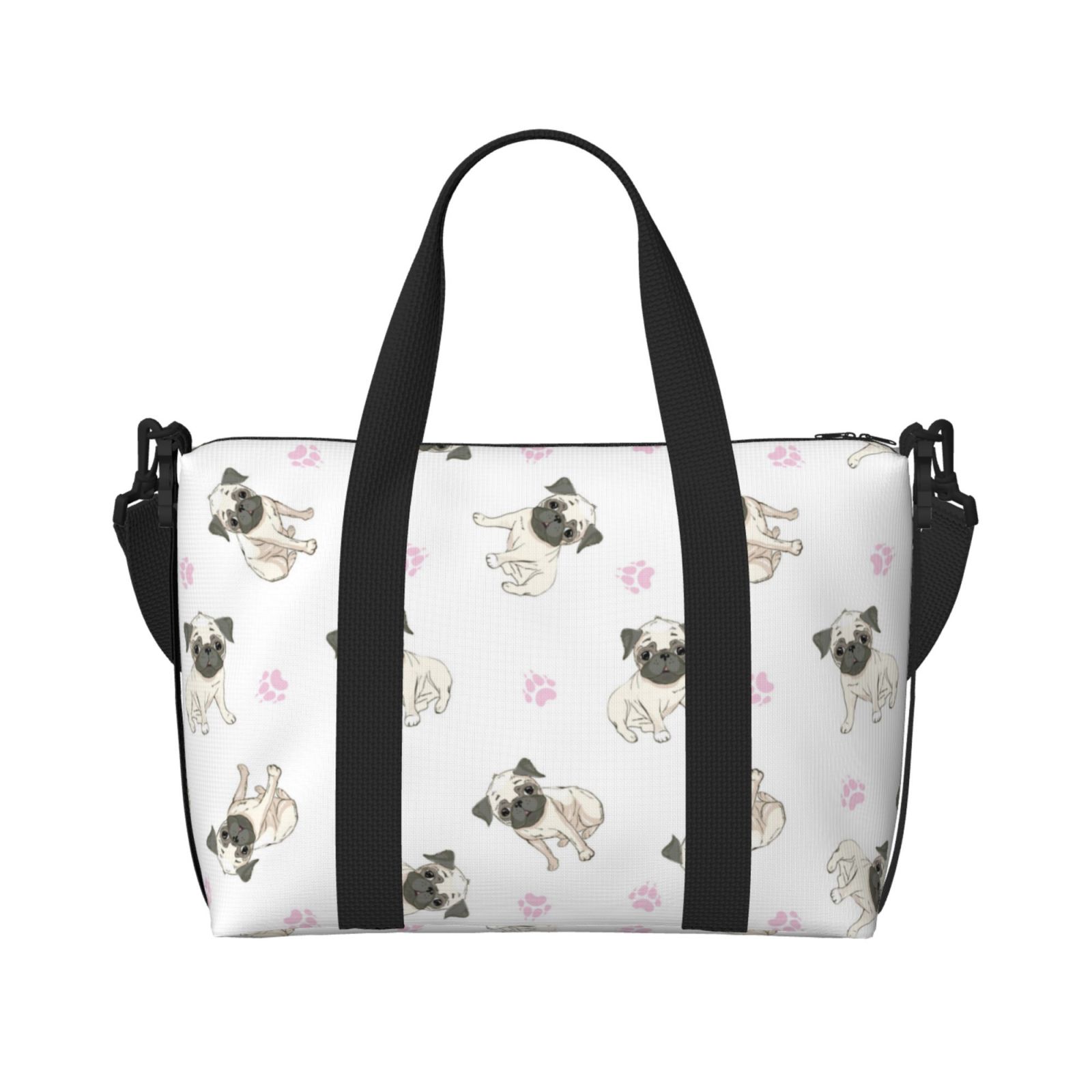 Duffle Bag for Travel Essentials - Cute French Bulldog Cartoon Duffel ...