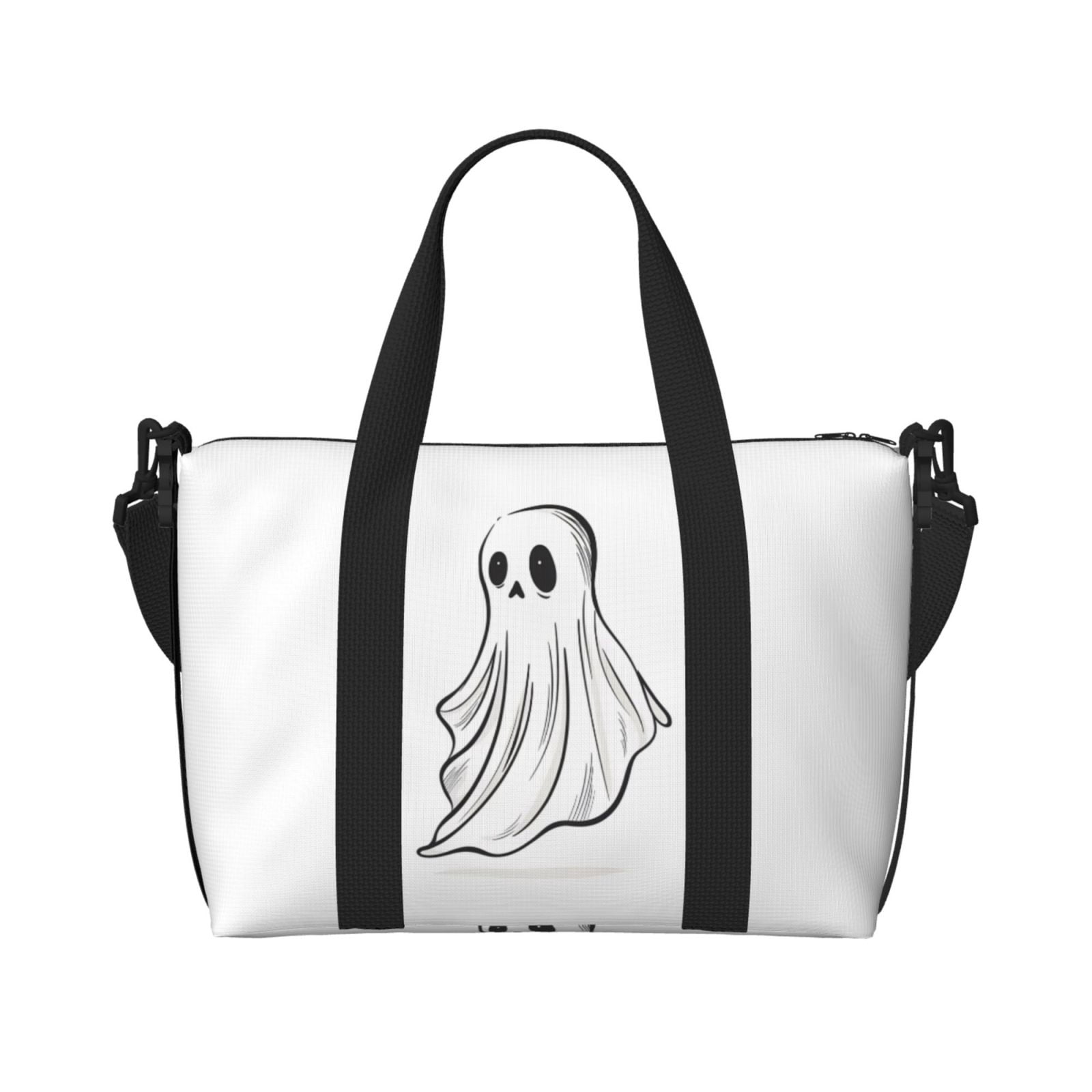 Duffle Bag for Travel Essentials - Cute Ghost Simple Drawing Duffel Bag ...