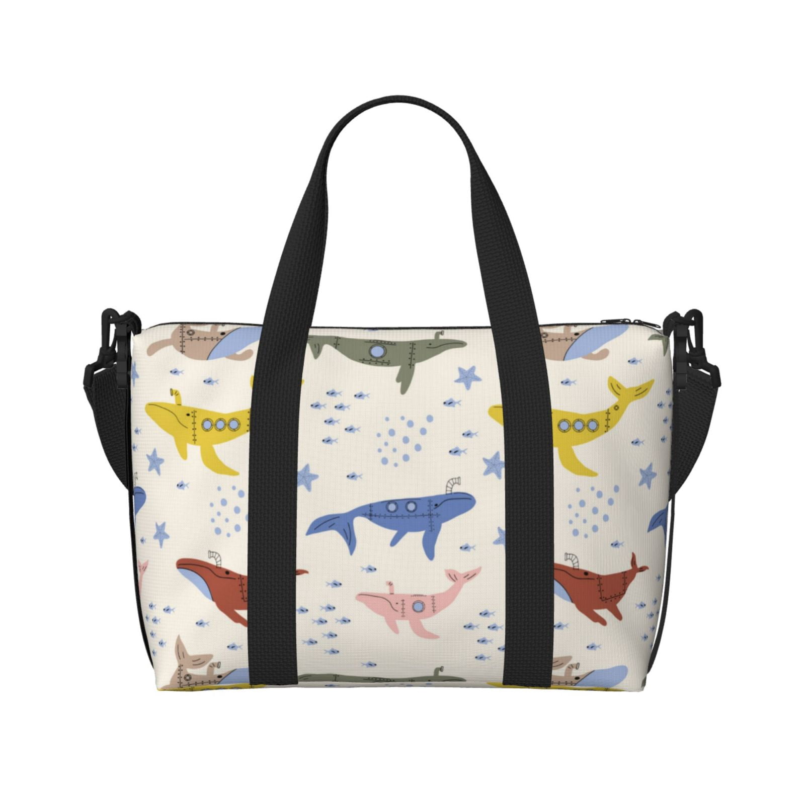 Duffle Bag for Travel Essentials - Cute cartoon Whales Duffel Bag Gym ...