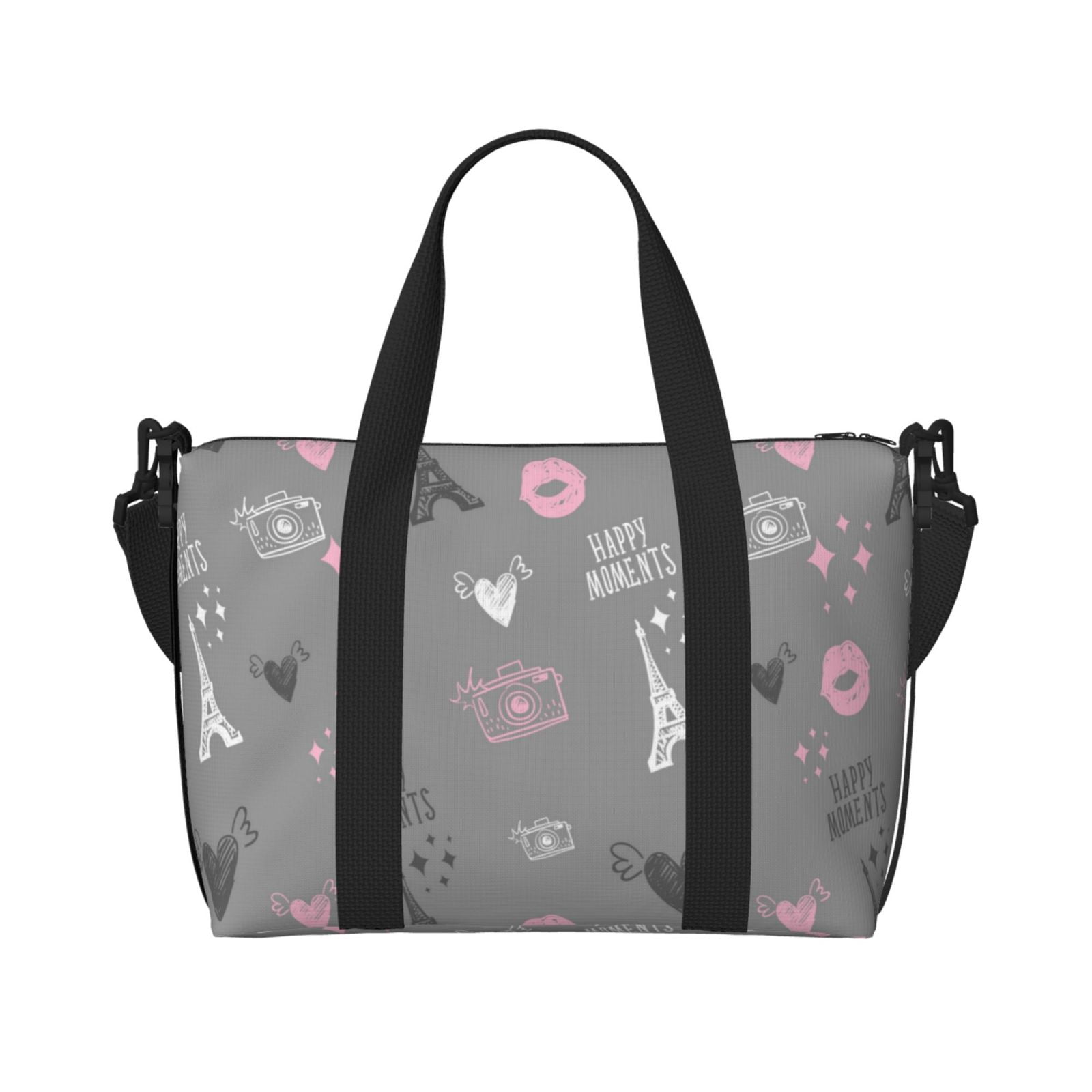 Duffle Bag for Travel Essentials - Eiffel Tower Vibrant Duffel Bag Gym ...