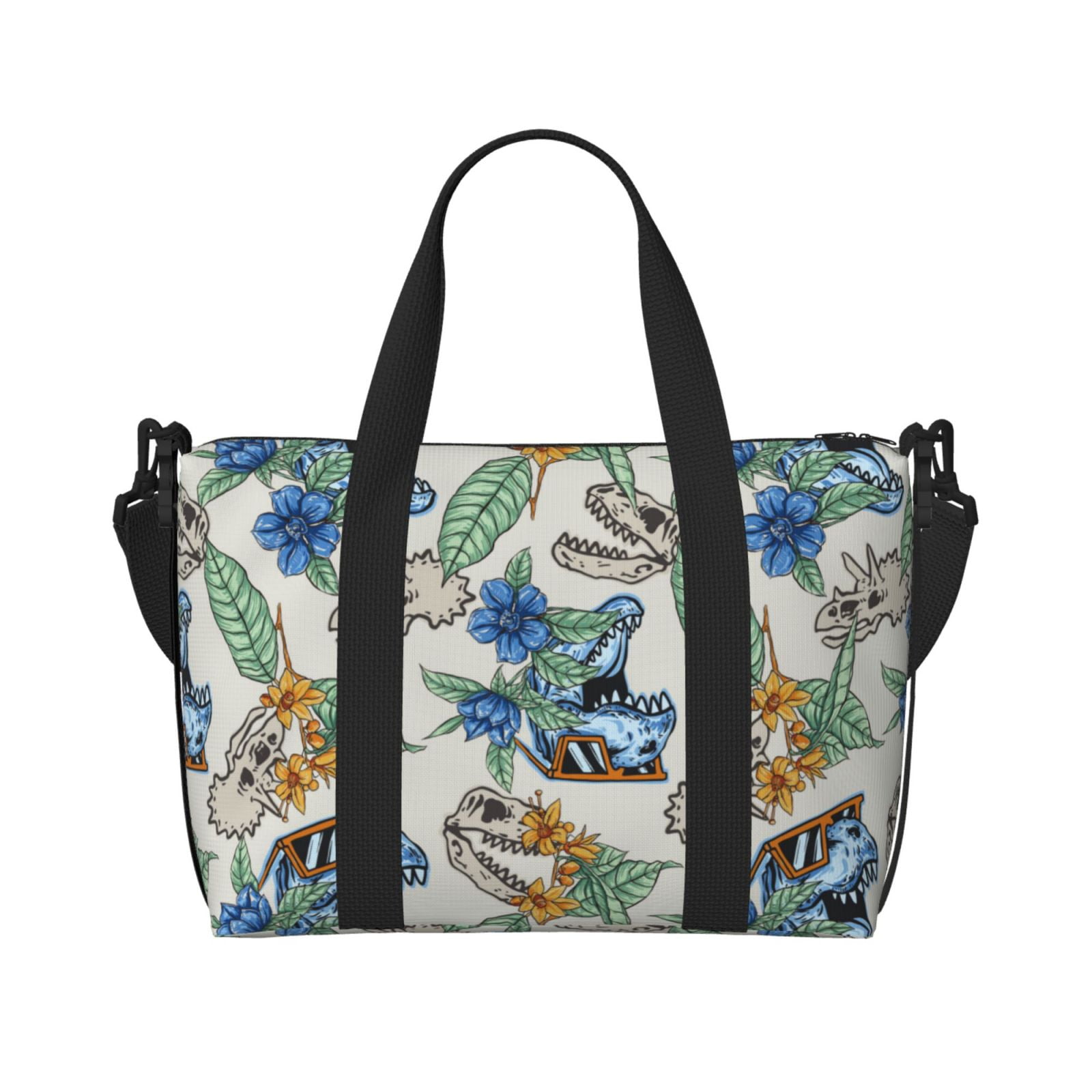 Duffle Bag for Travel Essentials - Fun Dinosaur Head Duffel Bag Gym Bag ...