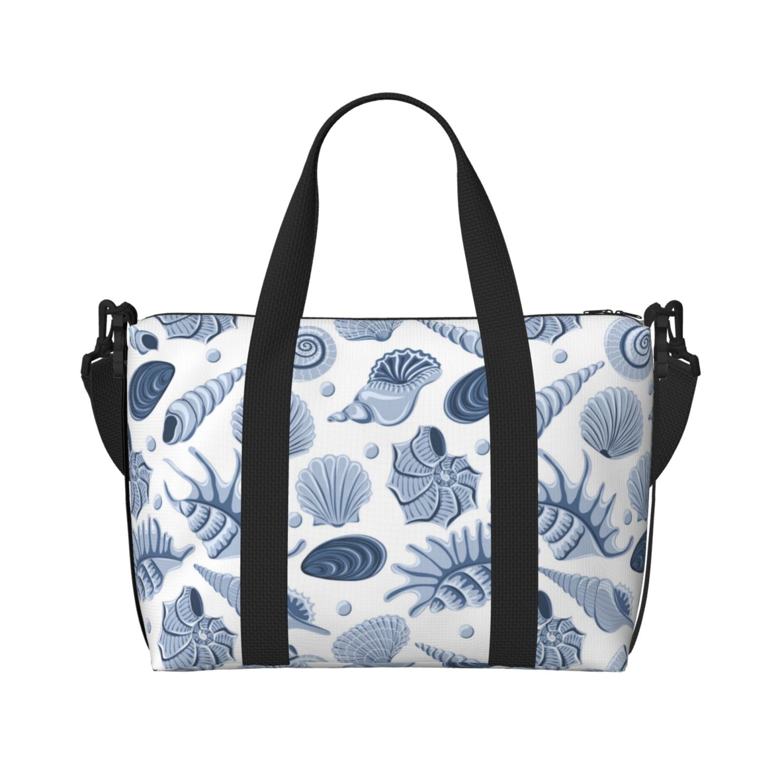 Duffle Bag for Travel Essentials - Gray Conch Shell Duffel Bag Gym Bag ...