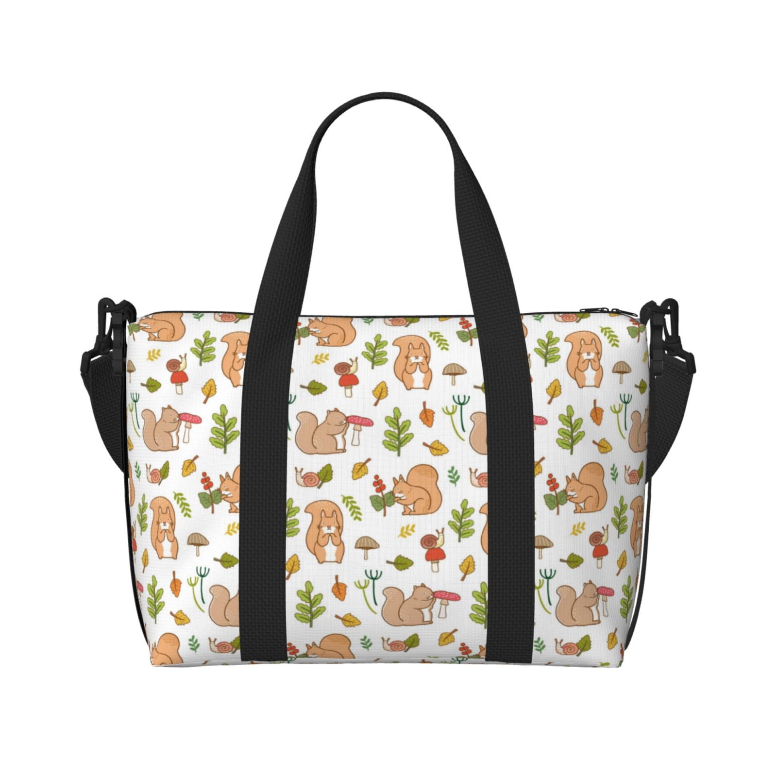 Duffle Bag for Travel Essentials - Simple Drawing Cute Squirrel Duffel ...