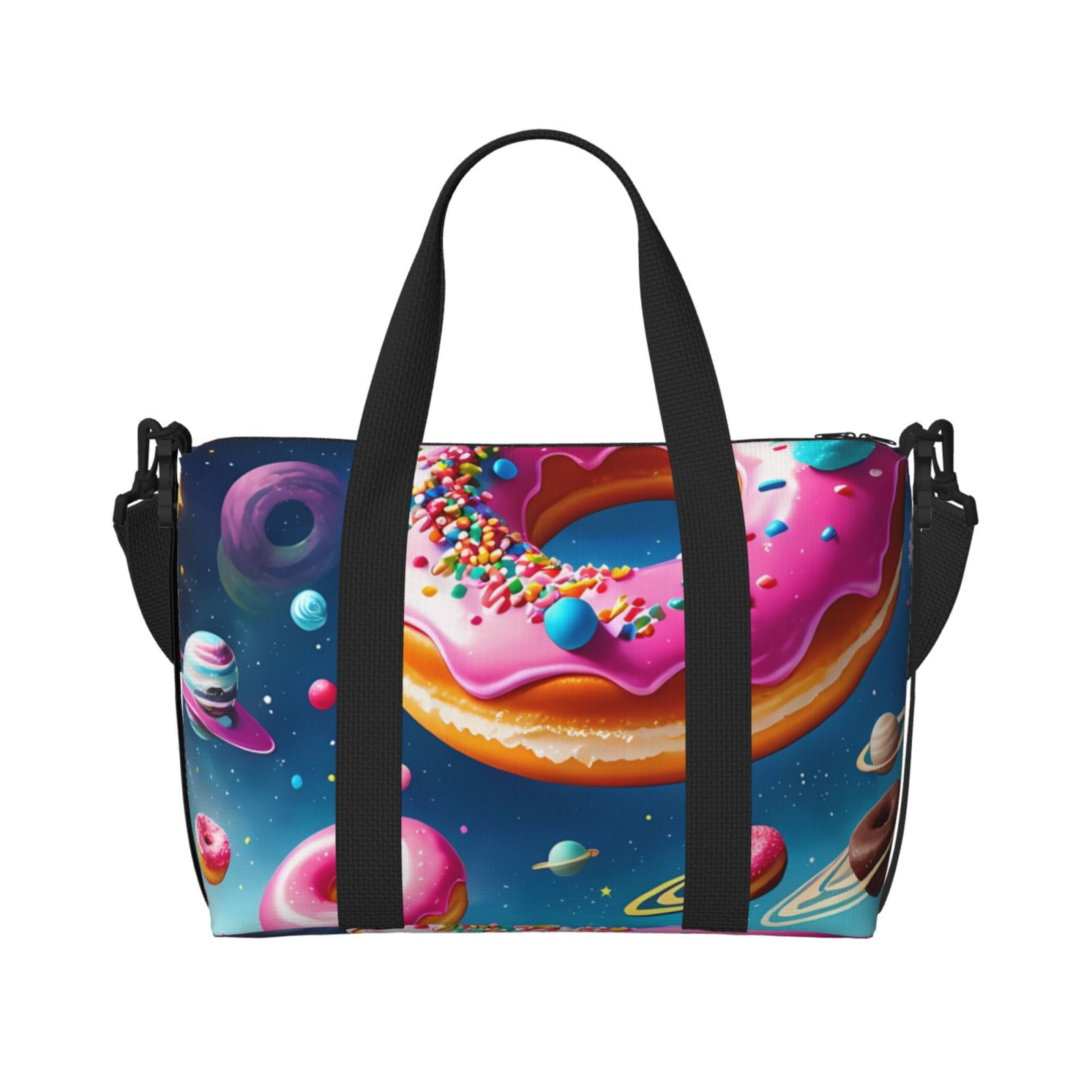 Duffle Bag for Travel Essentials - Starry Sky Colorful Donut Duffel Bag ...