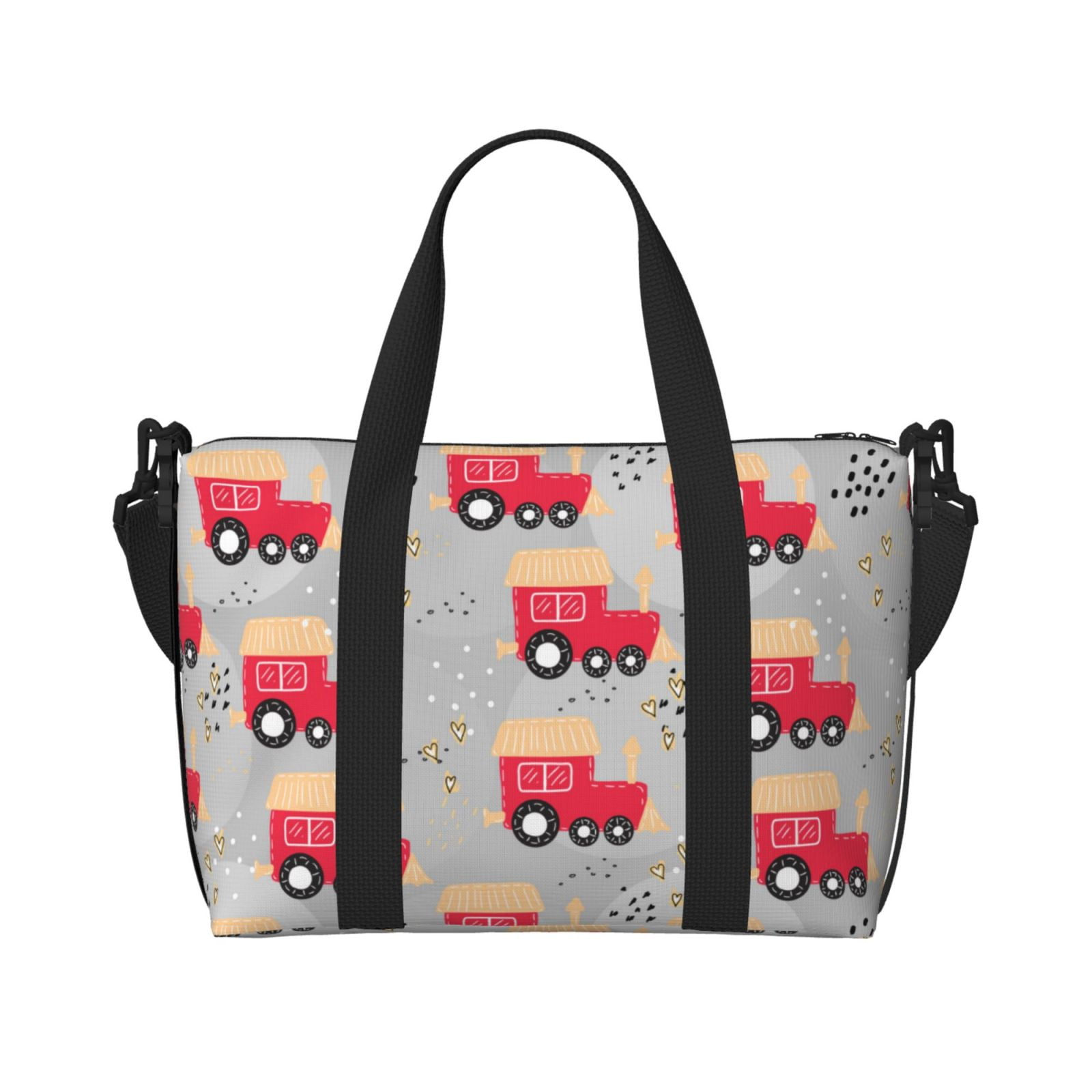 Duffle Bag for Travel Essentials - Train Pattern Duffel Bag Gym Bag ...