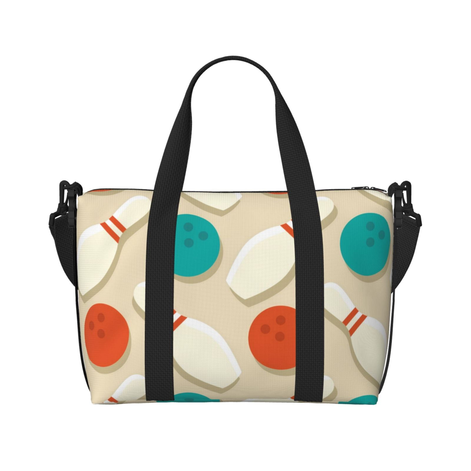 Duffle Bag for Travel Essentials - Vintage Bowling Duffel Bag Gym Bag ...