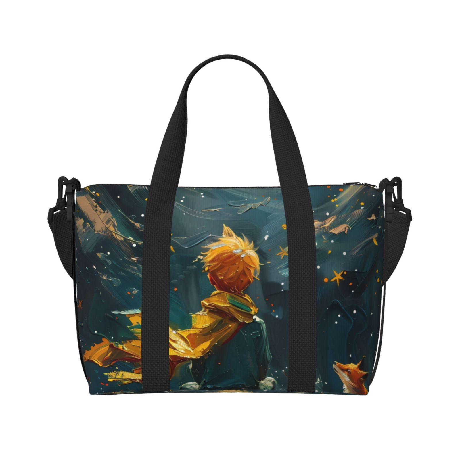 Duffle Bag for Travel Essentials - Whimsical Starry Night Scene Duffel ...