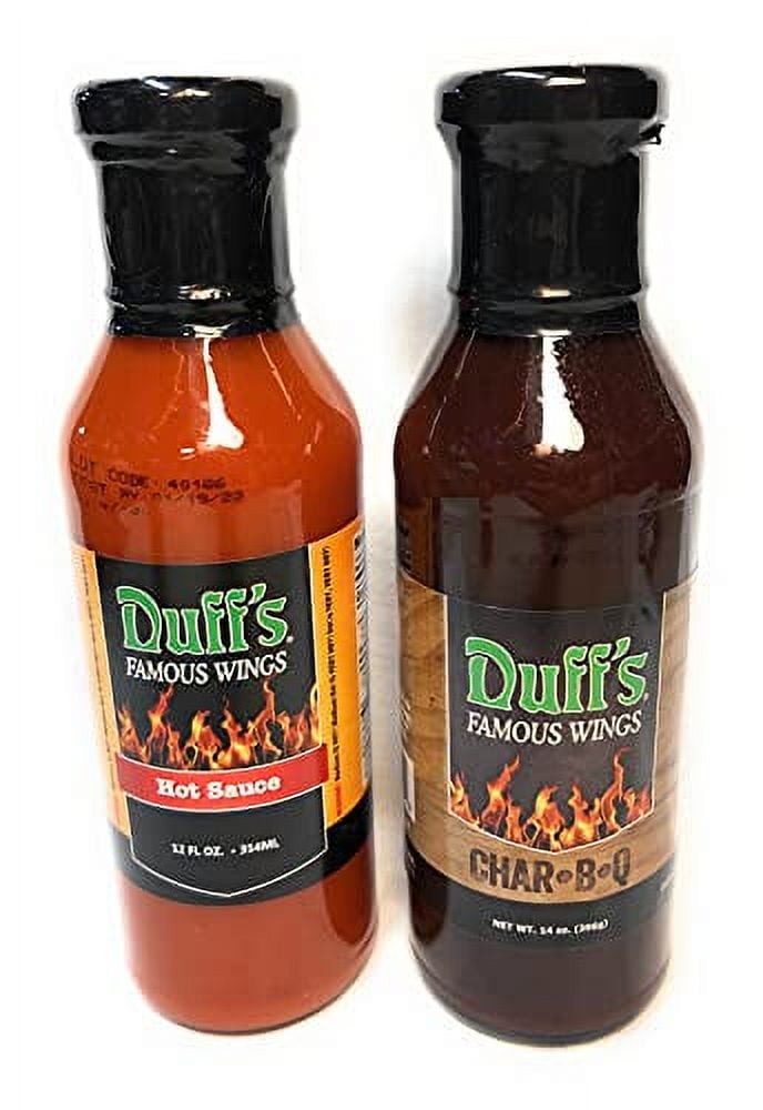 Duffs Famous Chicken Wing Sauce Combo - Hot Sauce and Char-B-Q ...