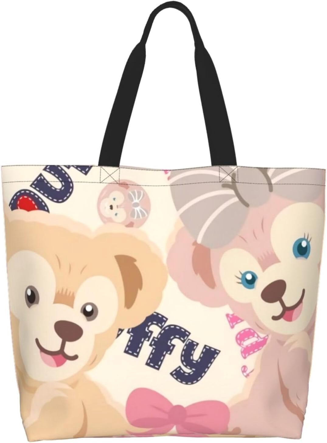Duffy Cartoon Canvas ECO Shopping Tote Bag Storage Shoulder Bags ...