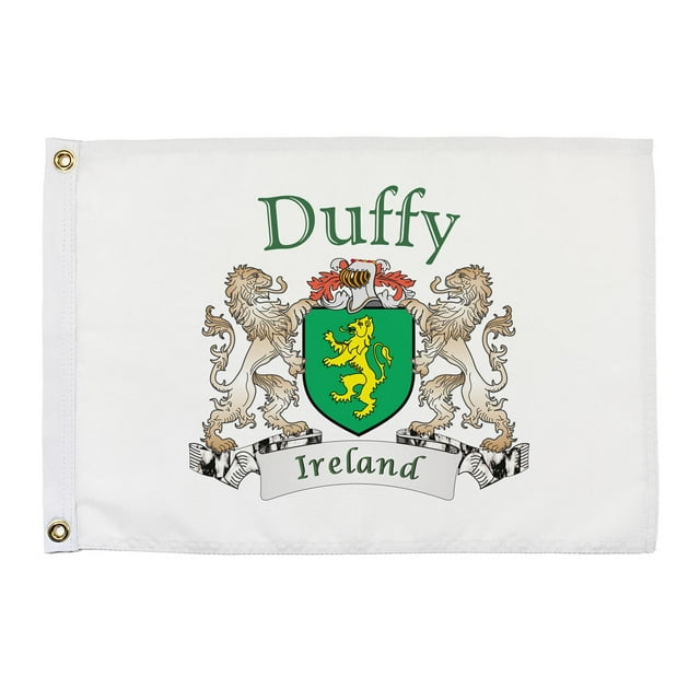 Duffy Irish Coat of Arms Small White Flag - 16"x10.5" inches - Walmart.com