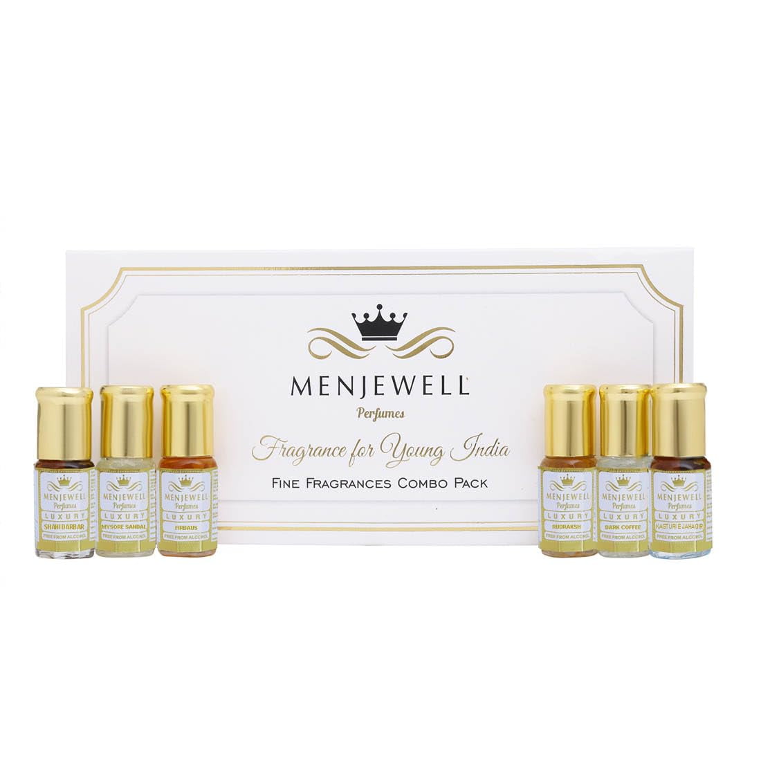 DugRaj Attar's Fine Fragrance Combo For Men & Women Pack Of 6X 3ml - 0. ...