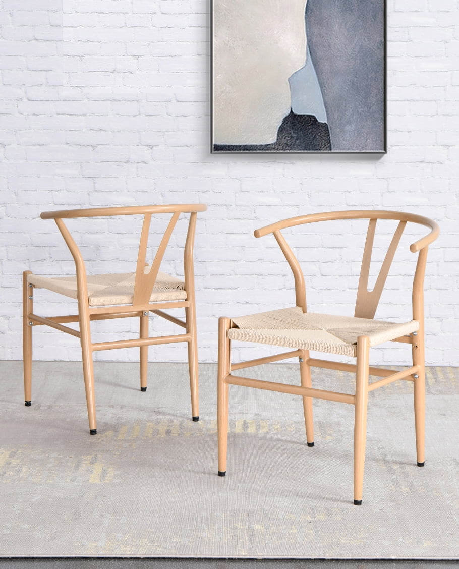 Duhome Dining Chairs Set of 2, Metal Kitchen Chairs with Metal Frame ...