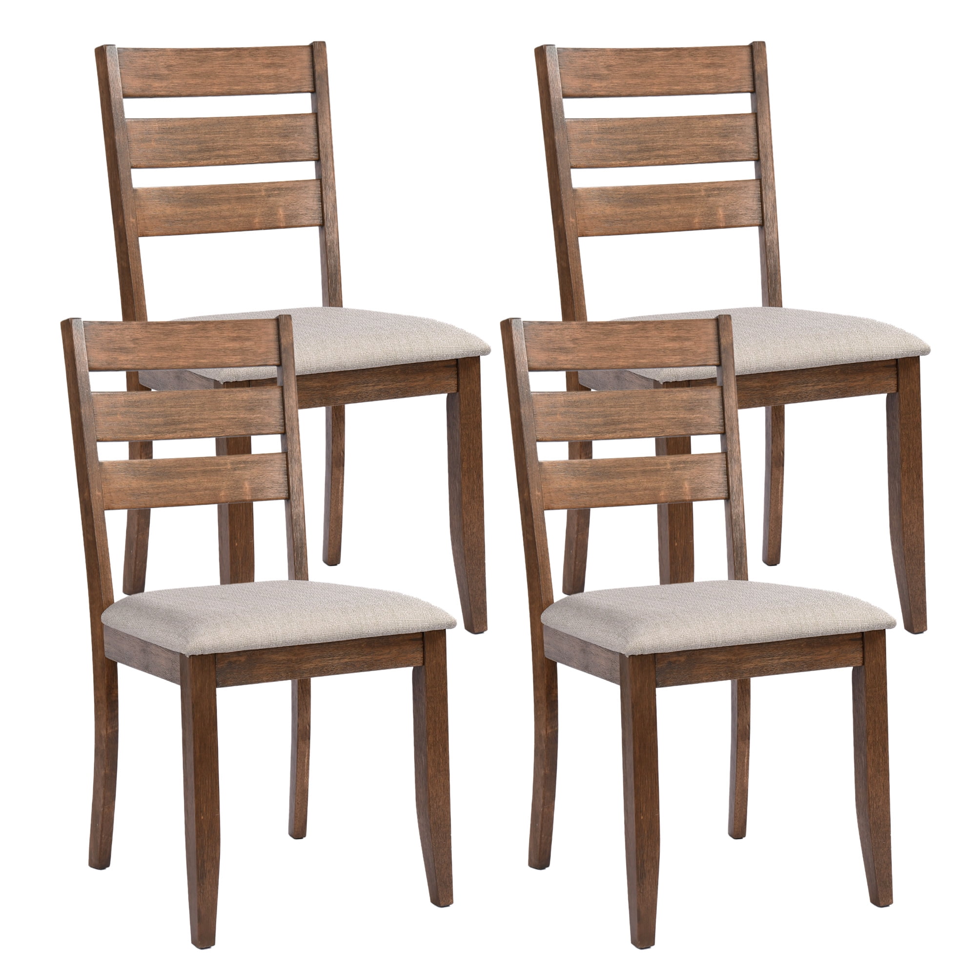 Duhome Dining Chairs Set of 4, Wooden Dining Room Chairs Kitchen Chairs ...